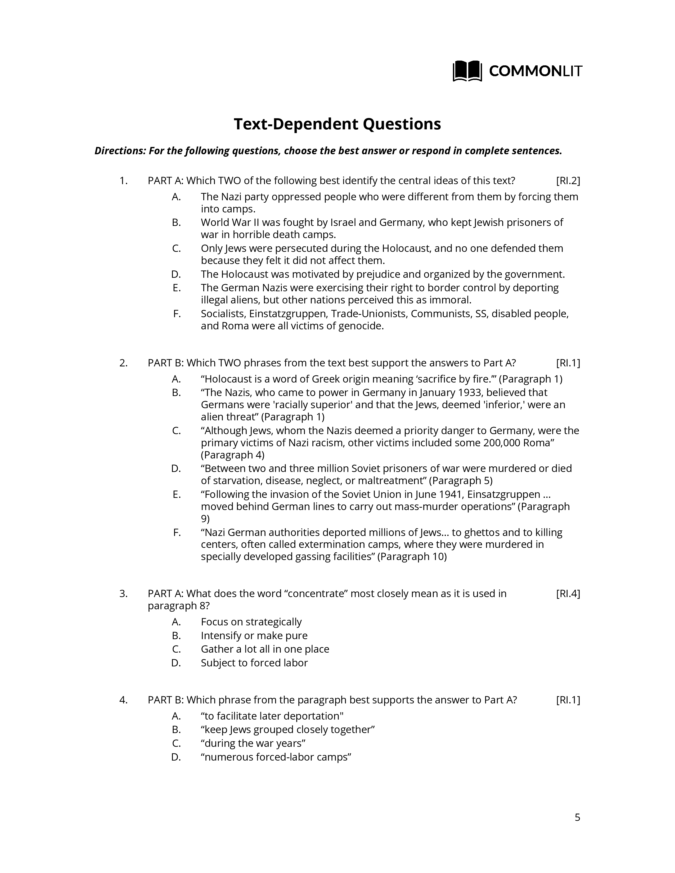 The Holocaust - Ashly Winkle | Library | Formative