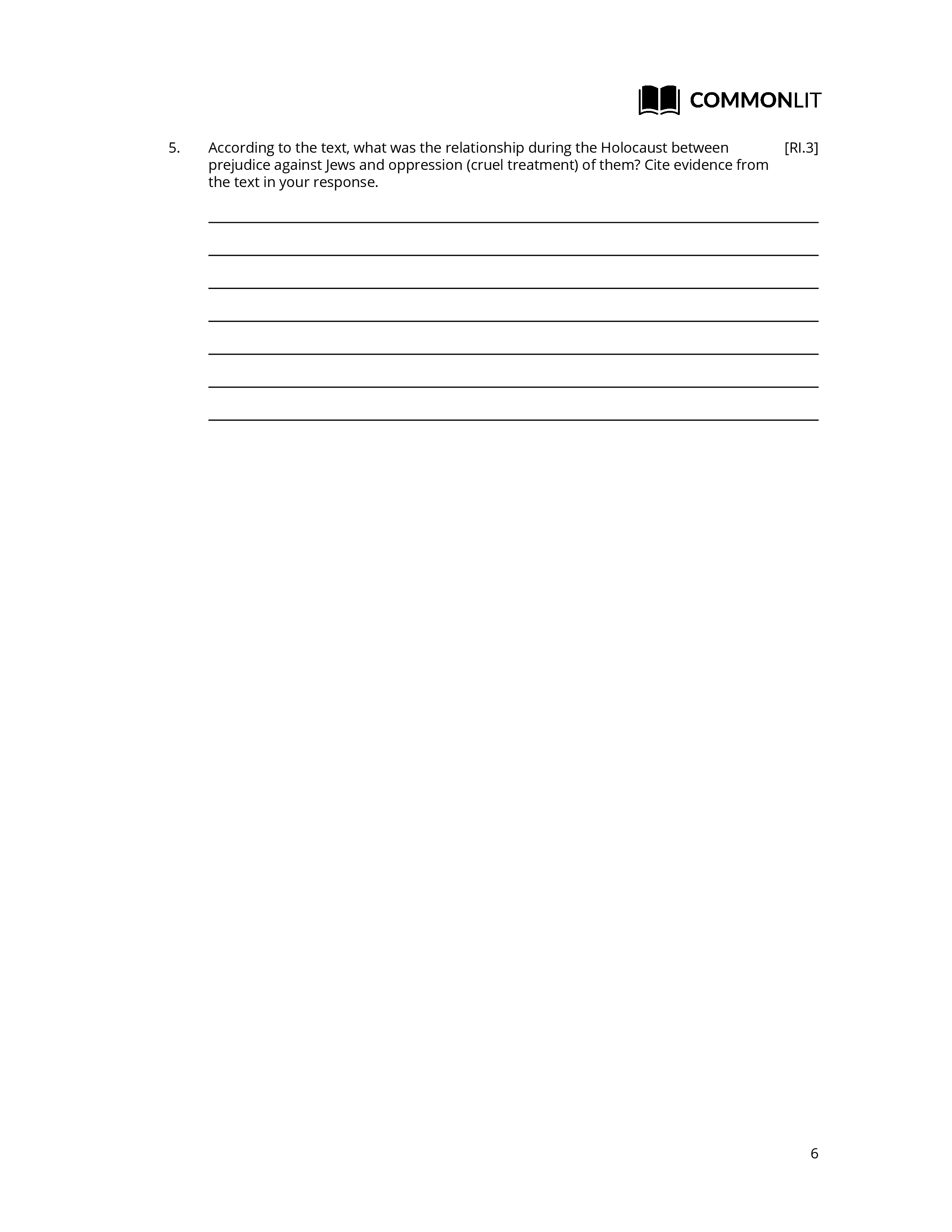 The Holocaust - Ashly Winkle | Library | Formative