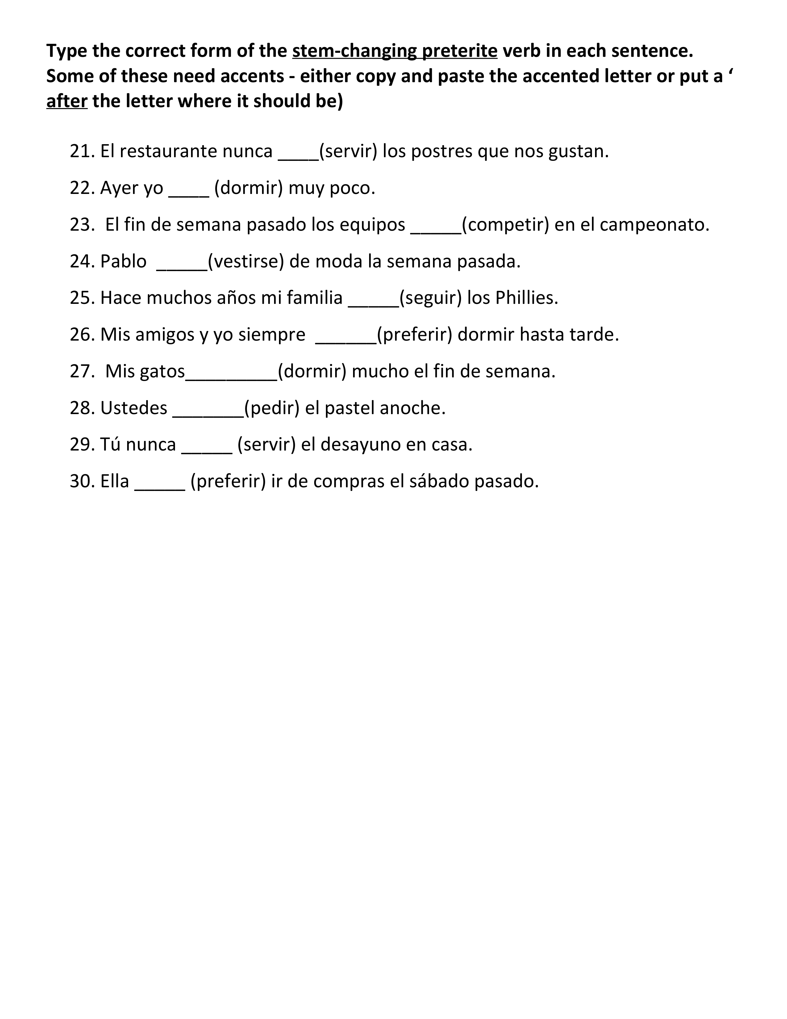 2: U3L2: Irreg & Stem-Change Preterite Practice - Amanda Rieder ...
