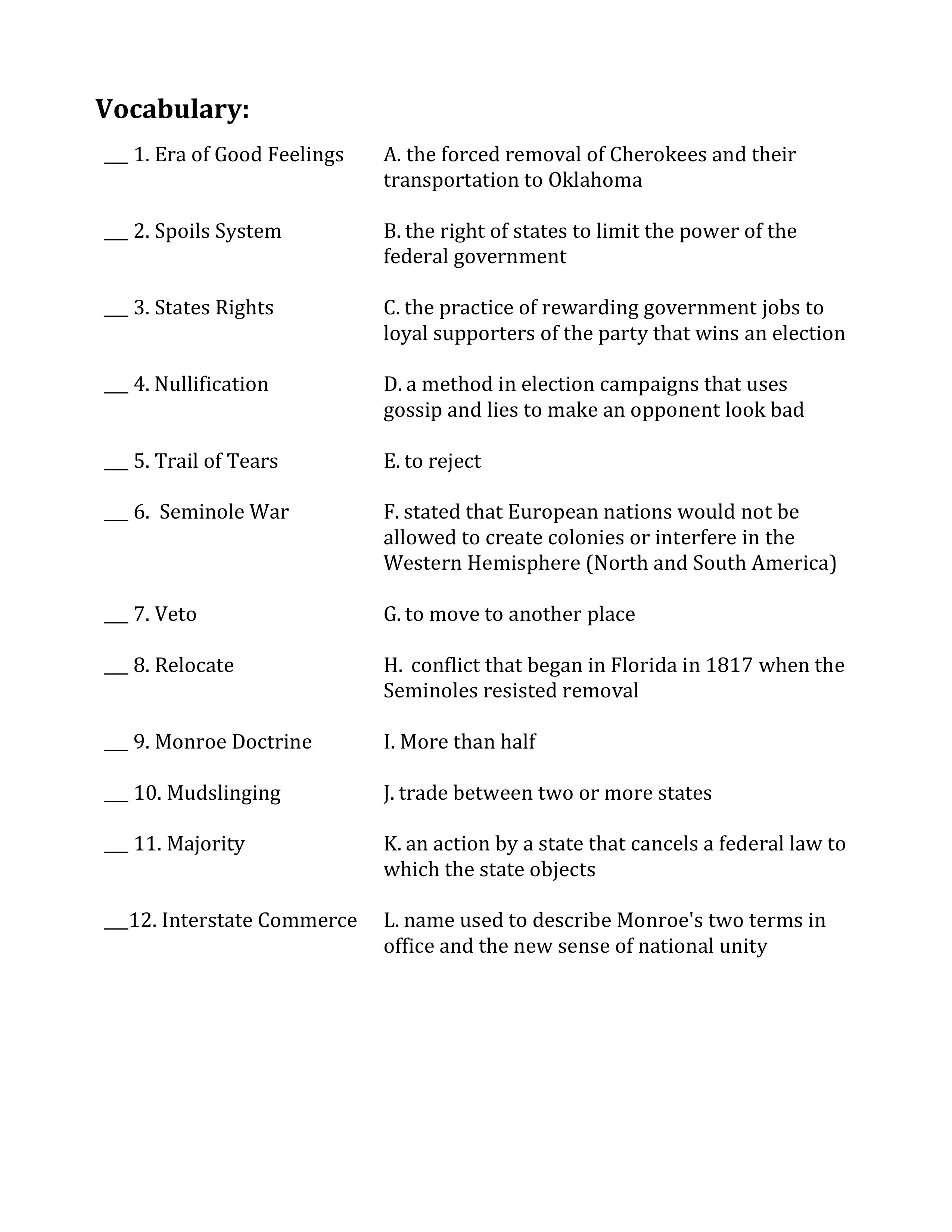 Andrew Jackson Test - Kelli Hammond | Library | Formative