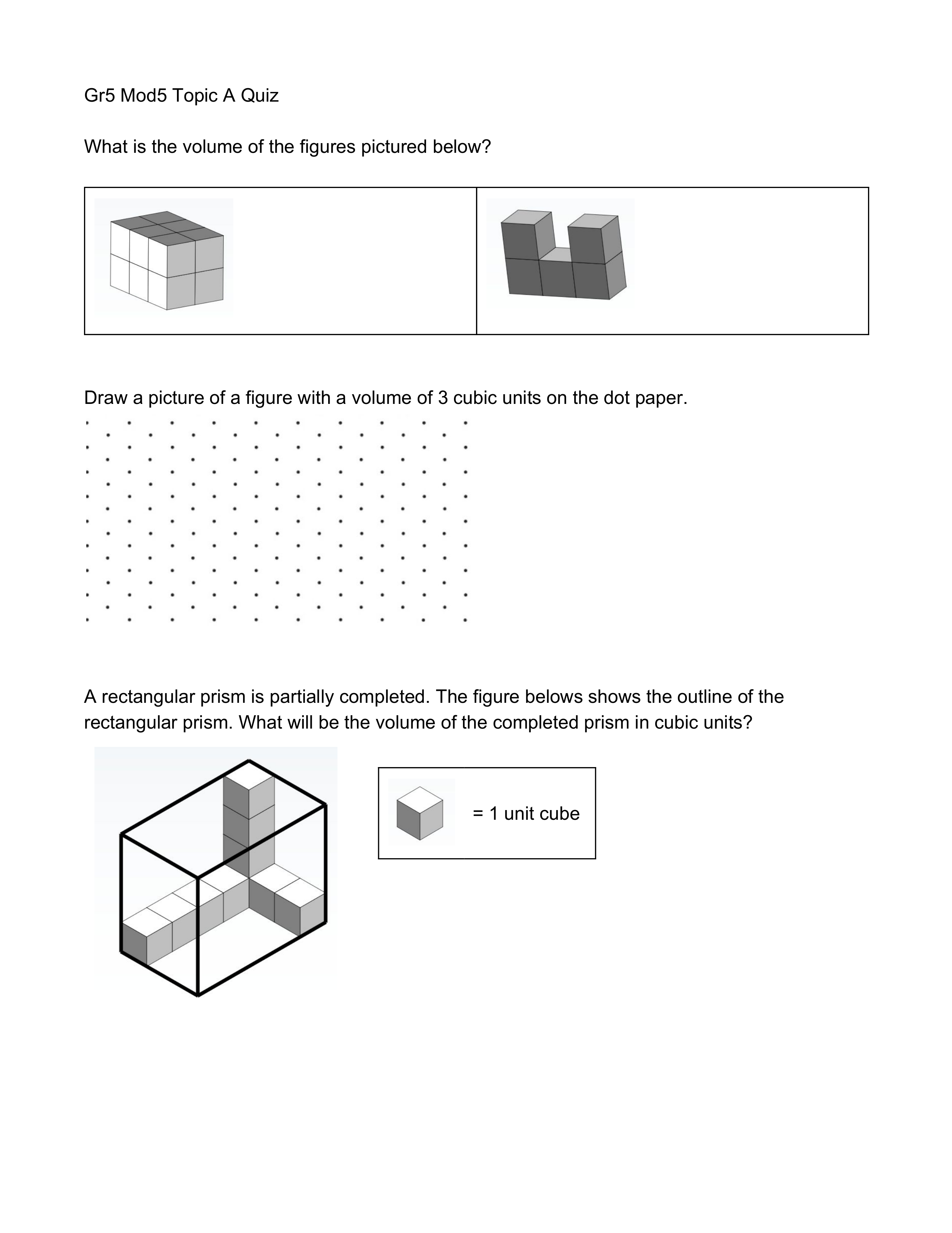 Gr5 Mod5 Topic A Quiz - Teva Bennett | Library | Formative