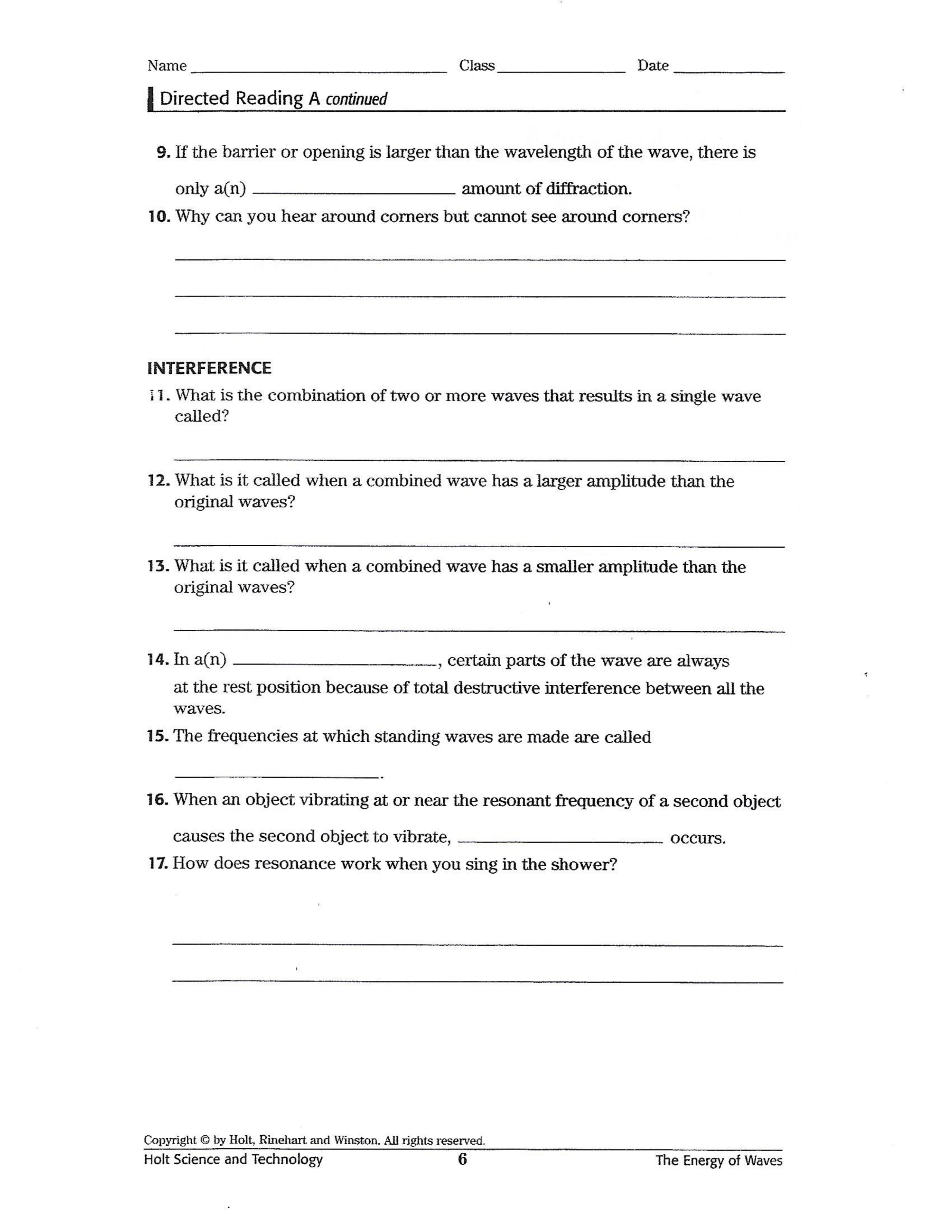 Wave Interactions Worksheet Craig Fisher Library Formative Wave Interactions Worksheet Craig Fisher Library Formative