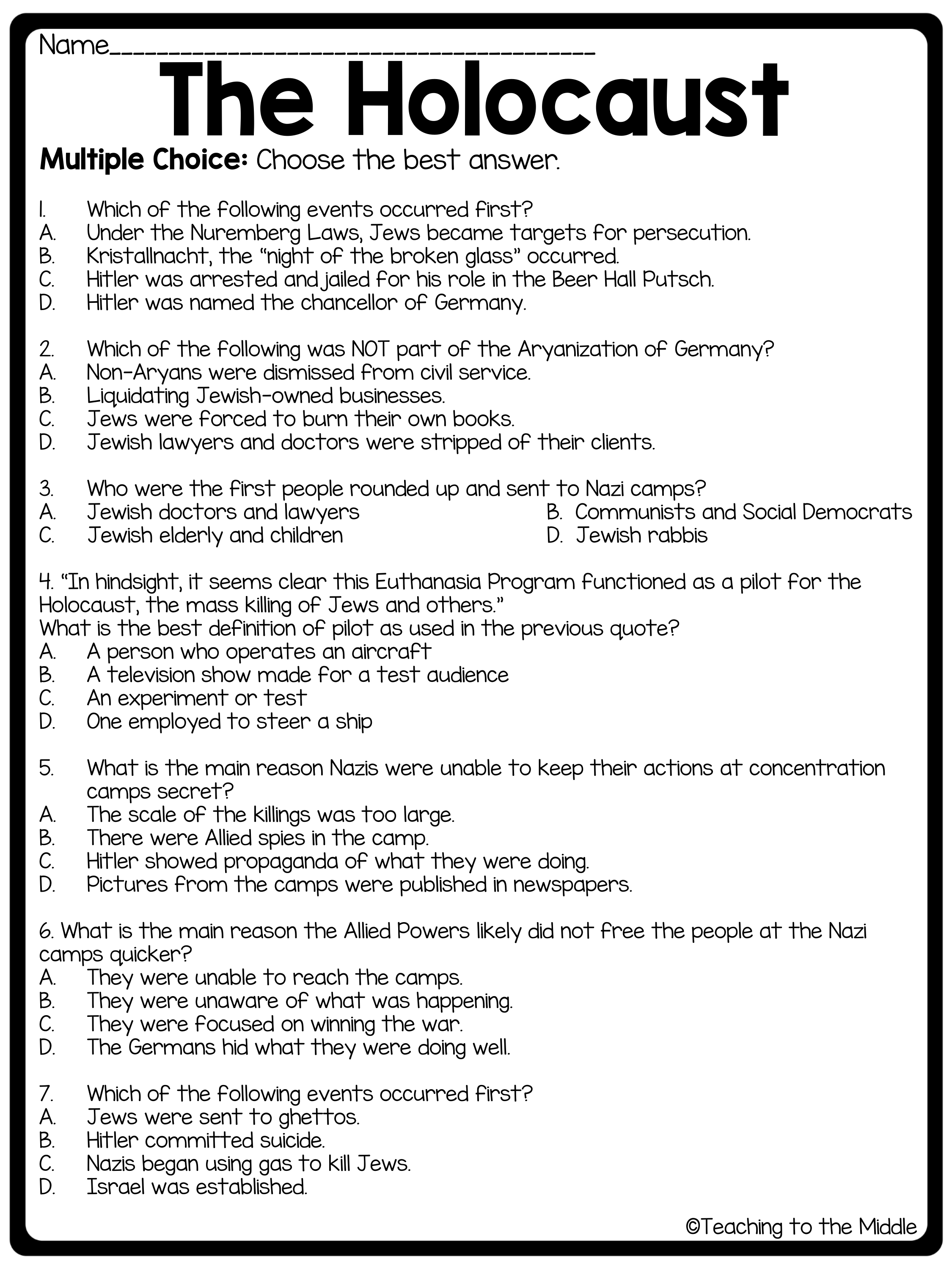 The Holocaust - Jennifer Fritz _ Staff - RiverBendMS | Library | Formative