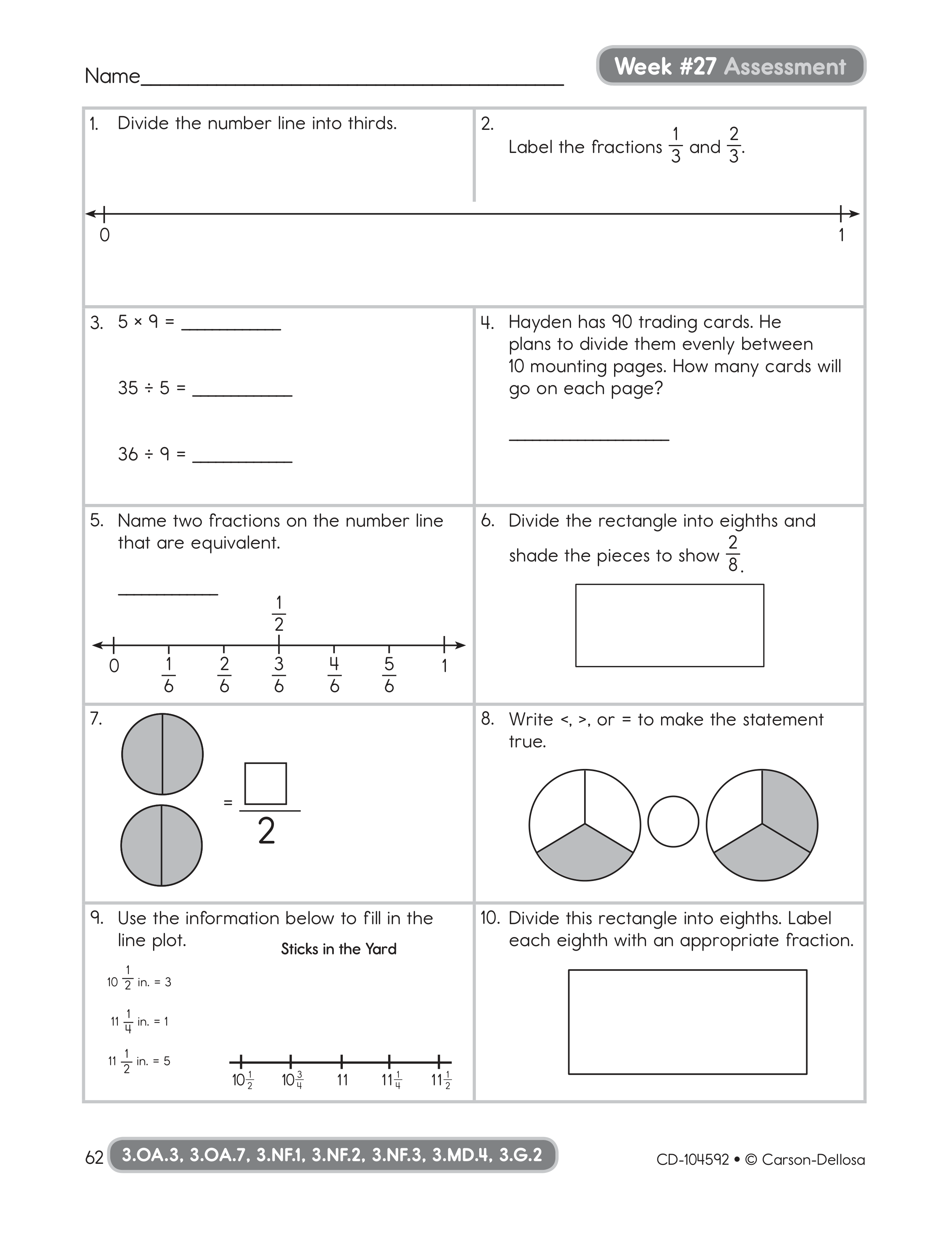 Week 27 Math Assessment - Natalie Batchelor | Library | Formative