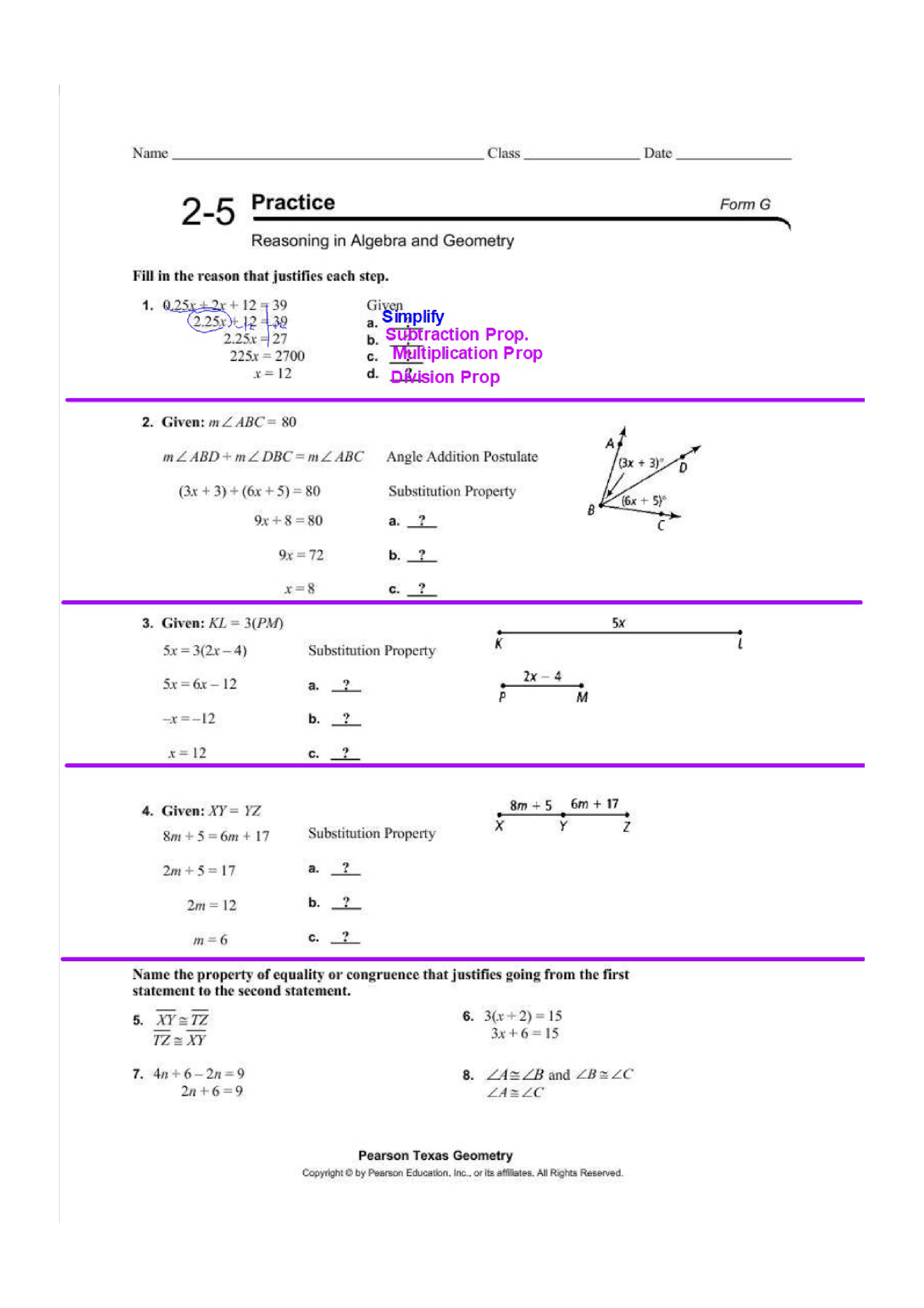 Lesson 2 Algebraic Proofs - edith lopez | Library | Formative