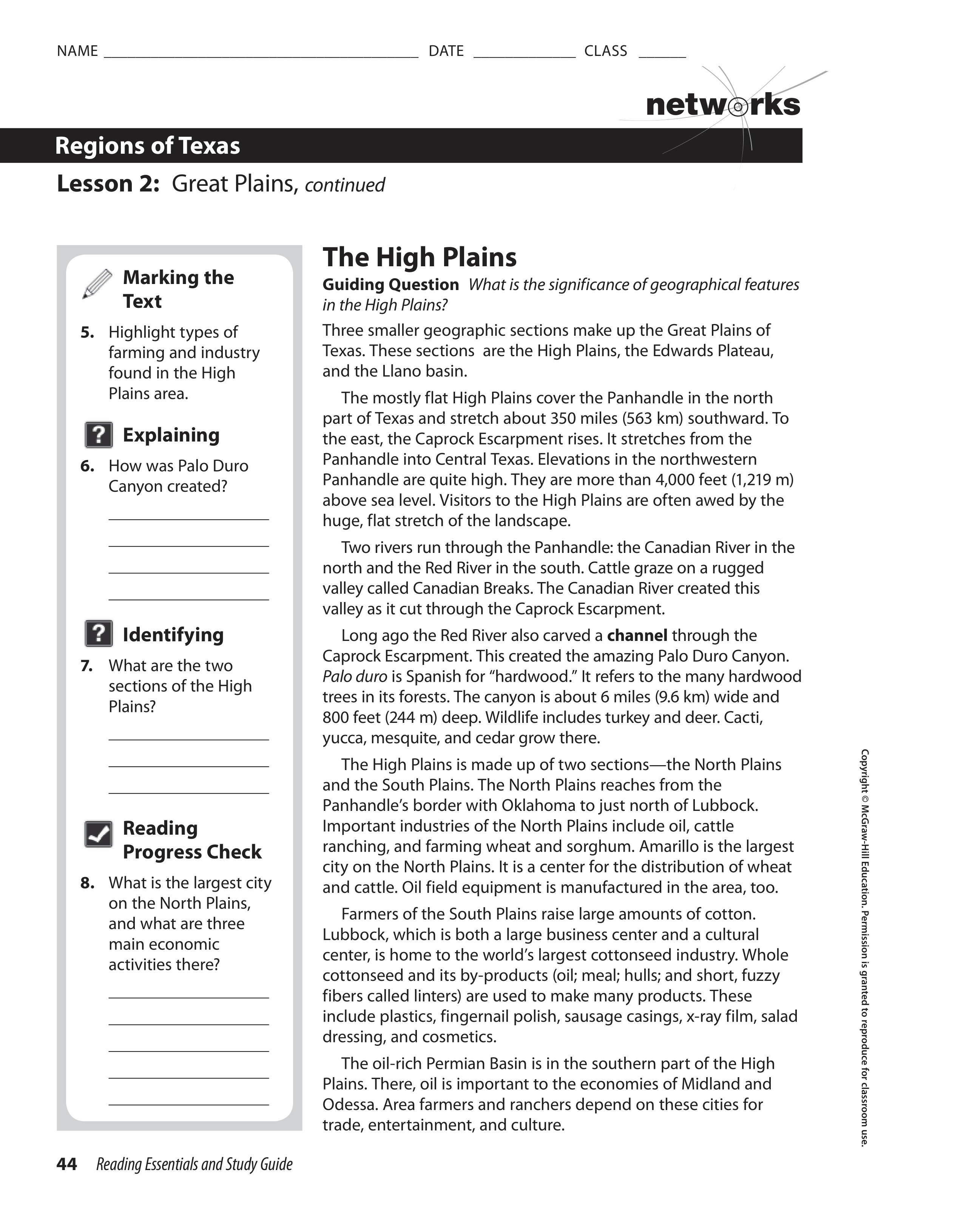 Great Plains - Mr. Carmona (SS #2) - Andrew Carmona | Library | Formative