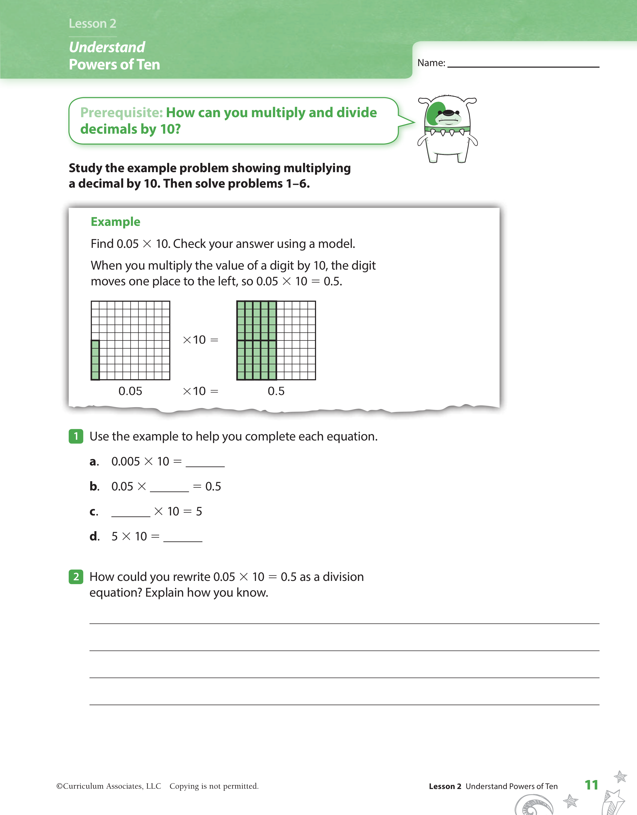Lesson 2 Powers of Ten - Aaron Guisinger | Library | Formative