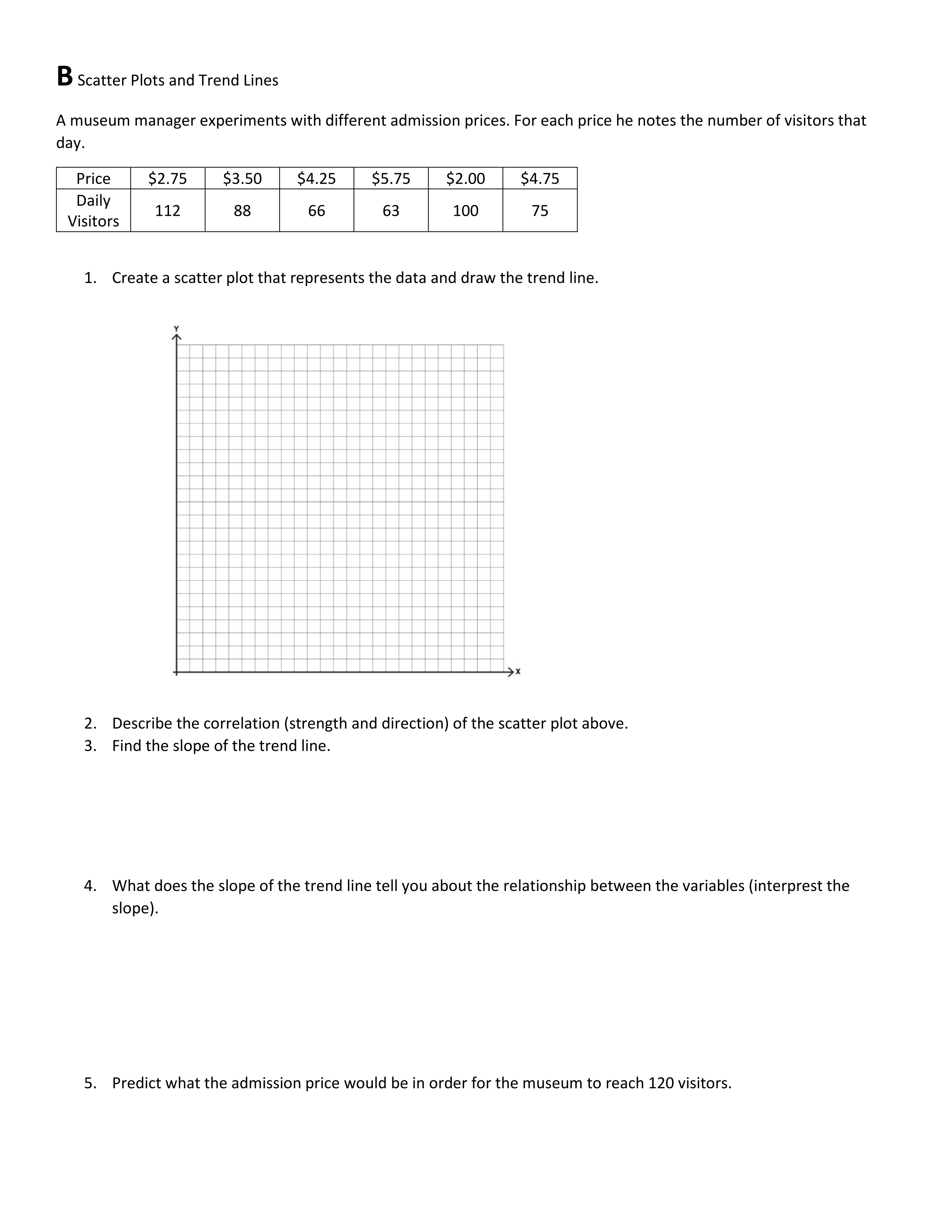 Scatter Plots, Trend lines, Slope and Predictions - Jasmine Villamar ...