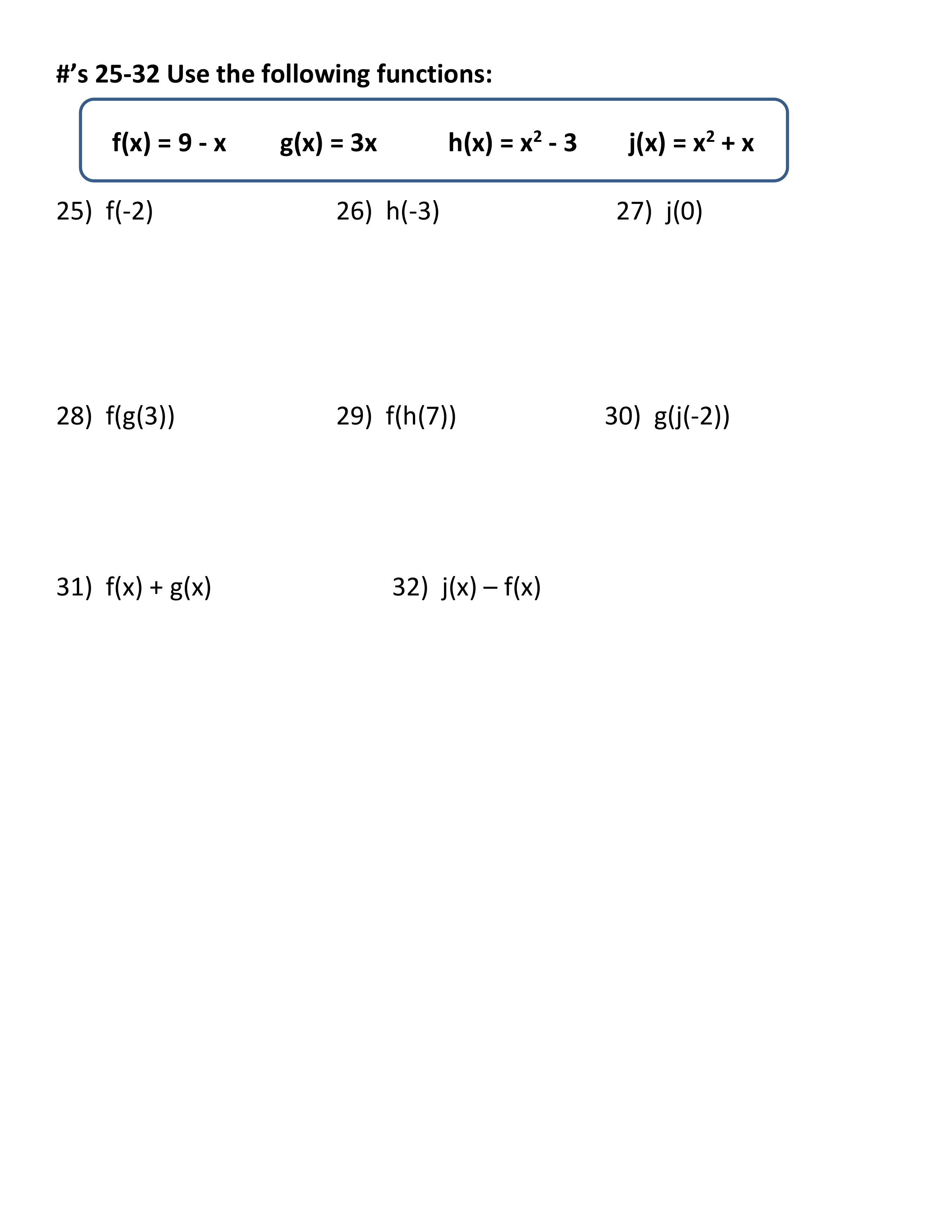 Functions Quiz Review - Erin Farrell | Library | Formative