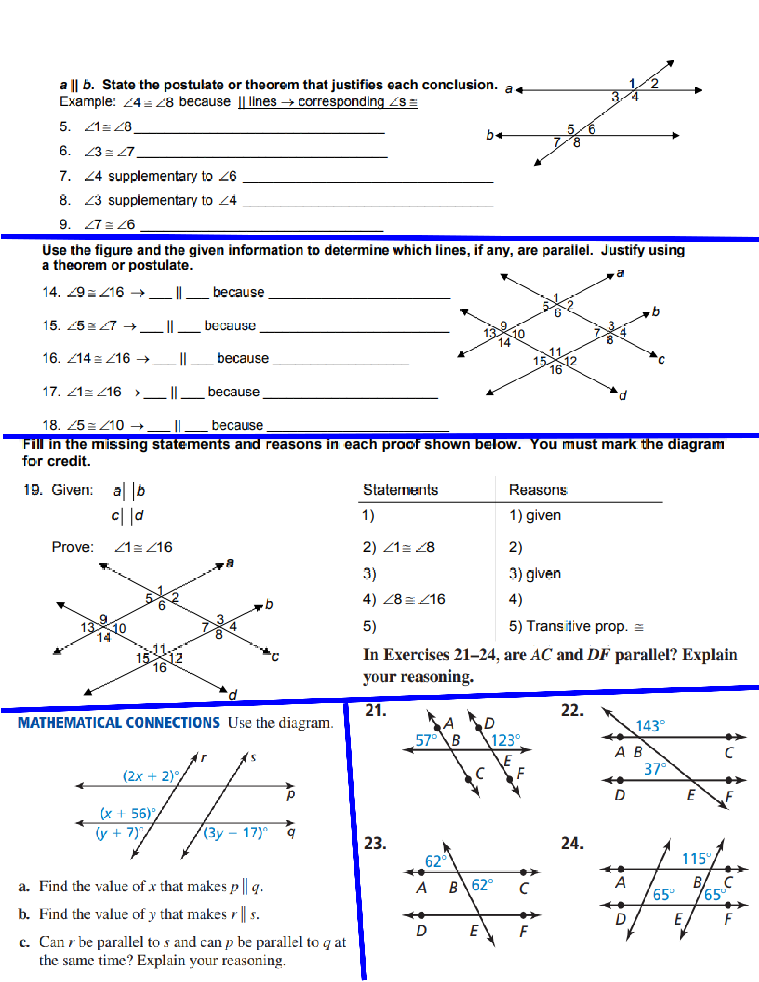 Lesson 11 Proving Parallel Lines - edith lopez | Library | Formative