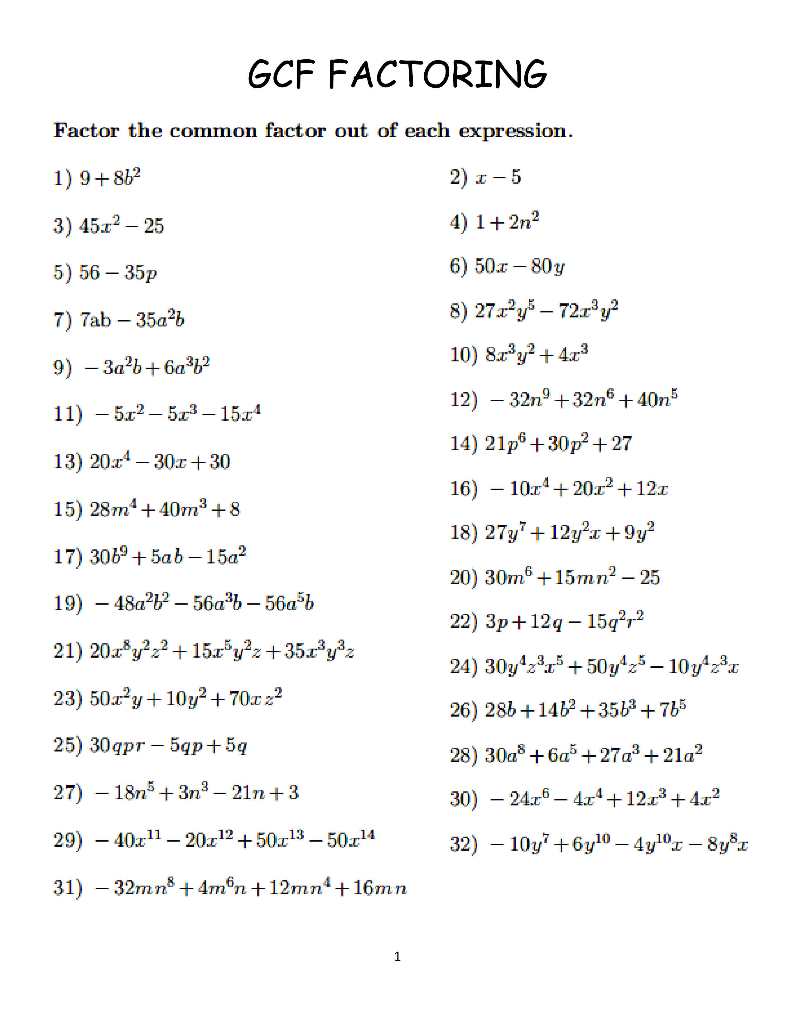 OPTIONAL--CHOICE 2 ASSESSMENT FACTORING PACKET - Hughes, Patricia ...