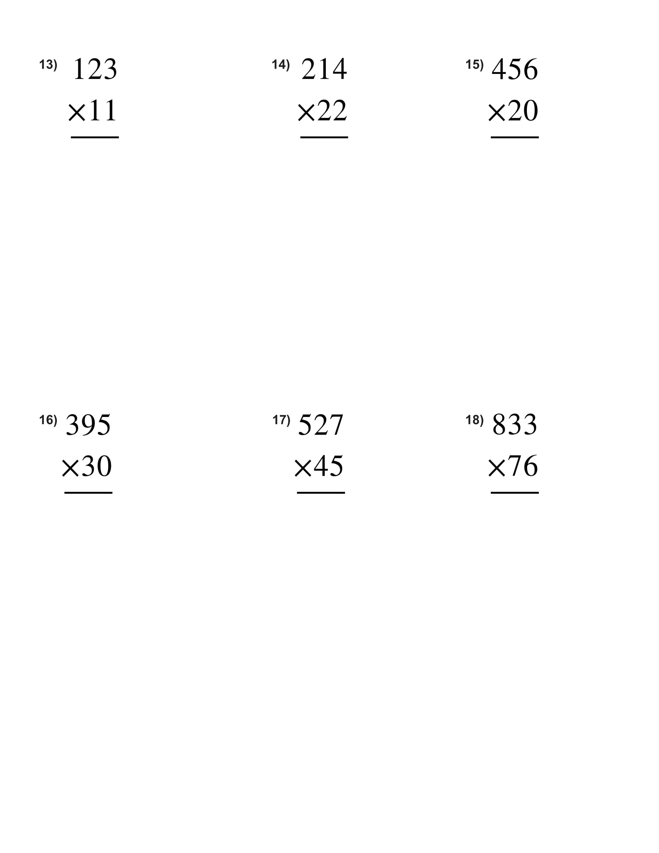 Multiplication Pre-Assessment - Mr. Payne | Library | Formative