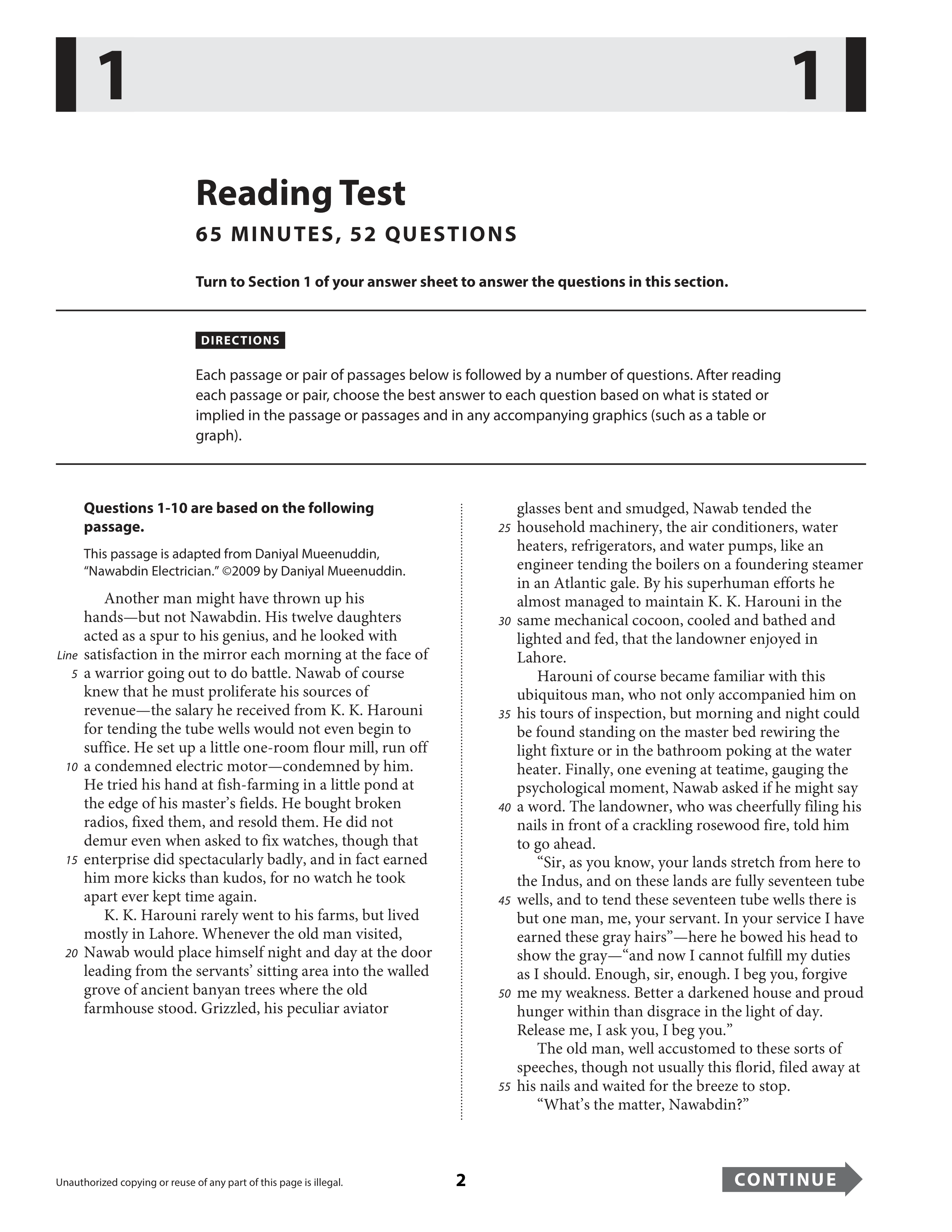 SAT Practice Passage 1 - Haiyen Truong | Library | Formative