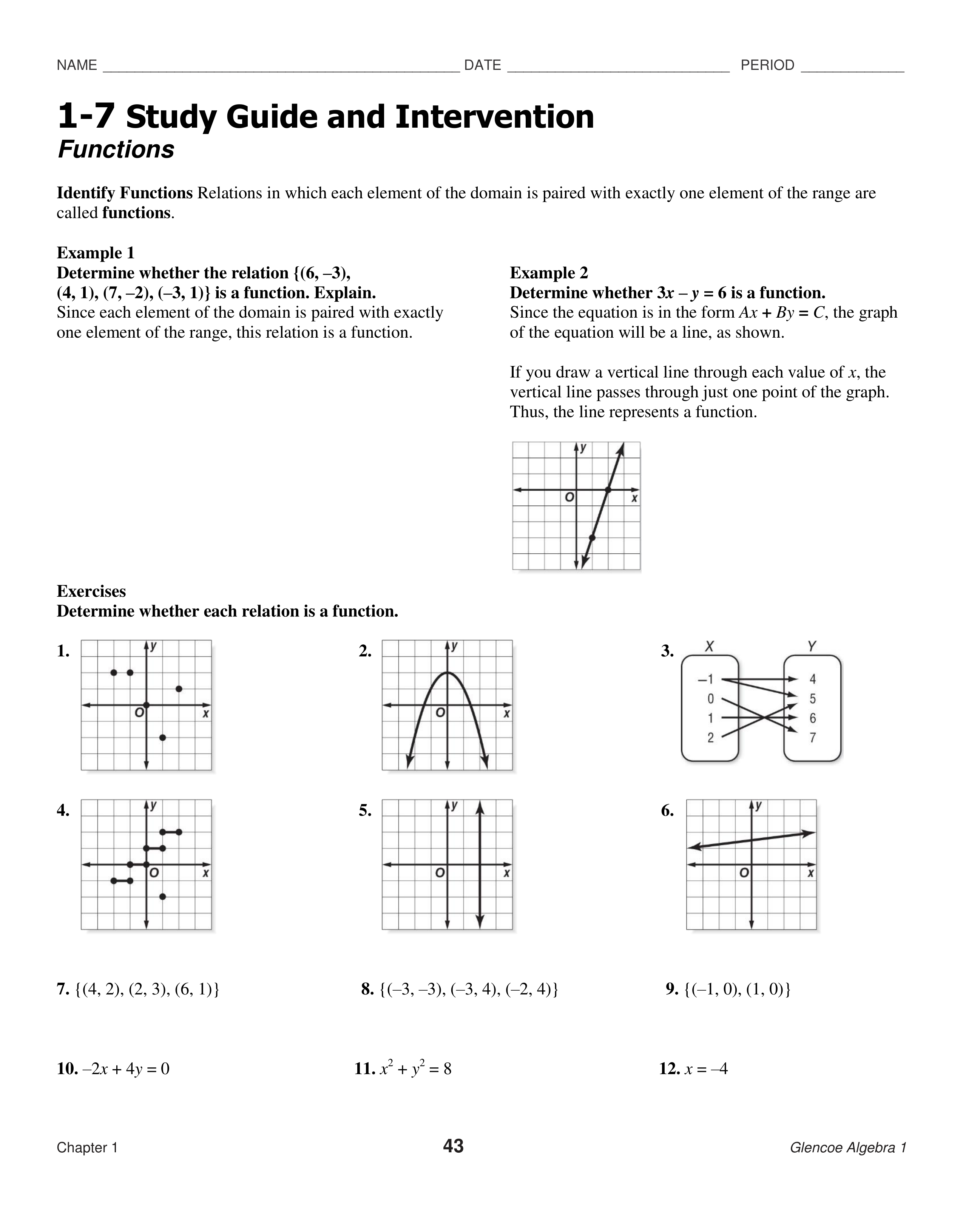 1.7 Functions Study Guide and Interventions HW Check - Kimberly Taylor ...