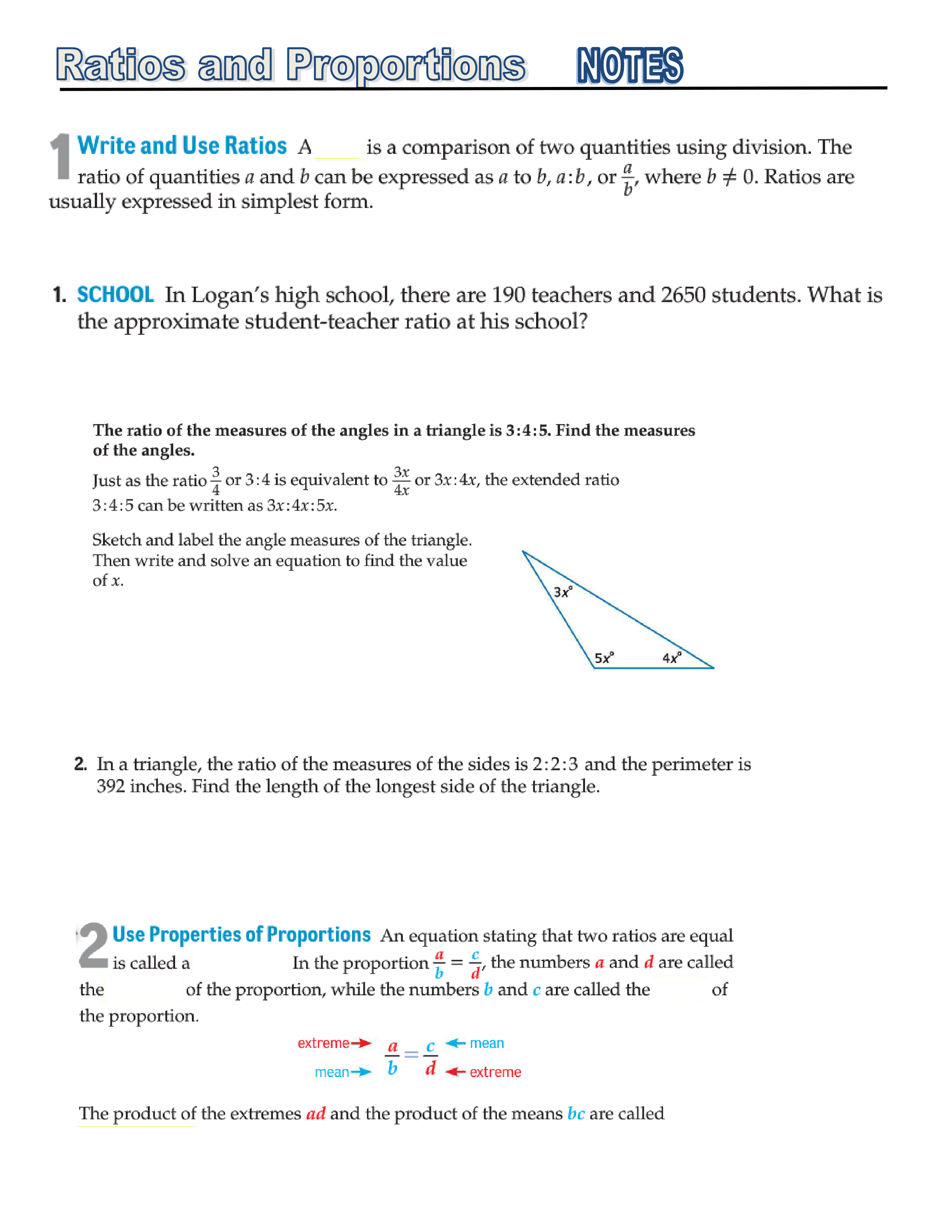11/6 Ratios and Proportions - Larry Mooney | Library | Formative