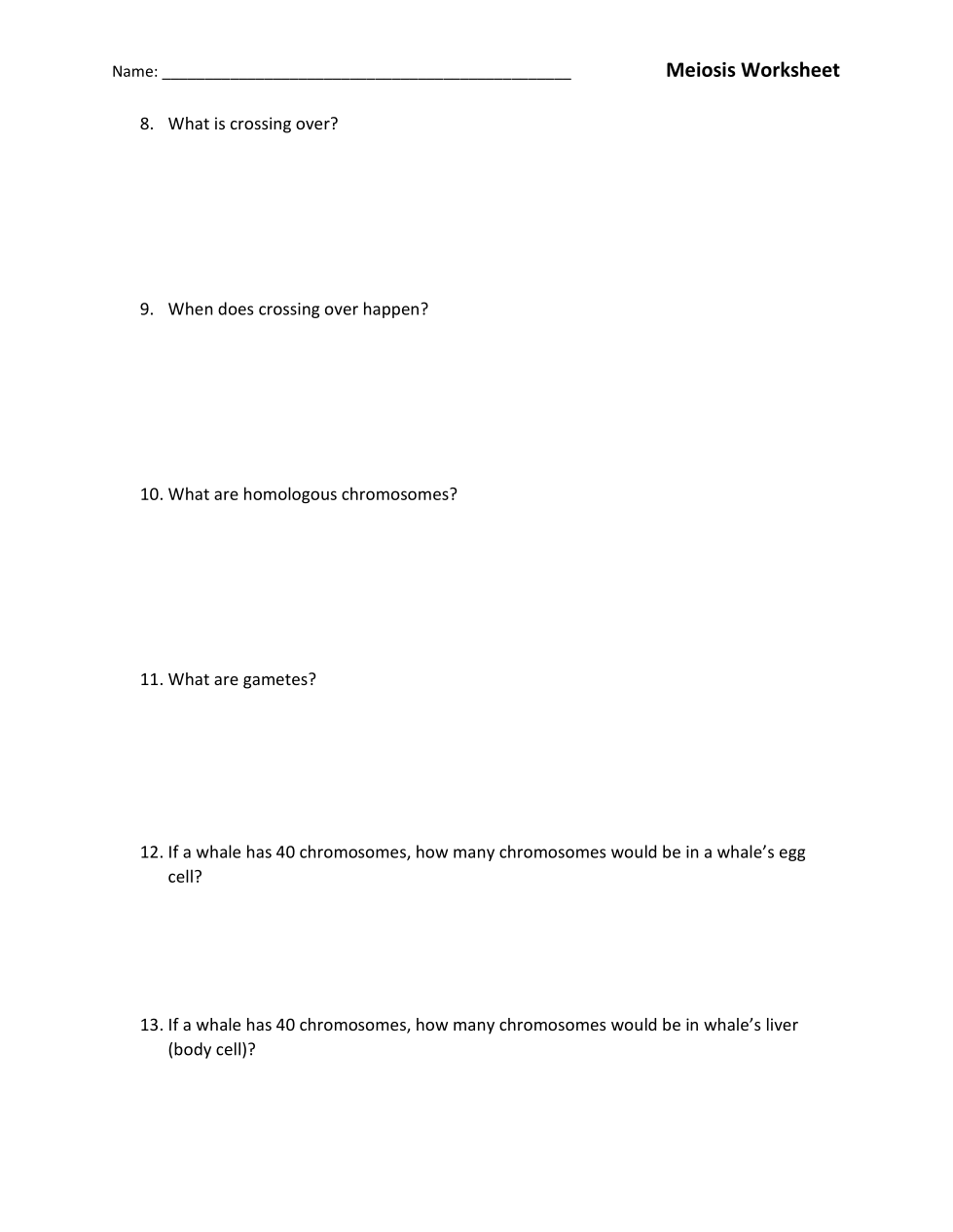 Meiosis Worksheet - Katelyn Owens | Library | Formative