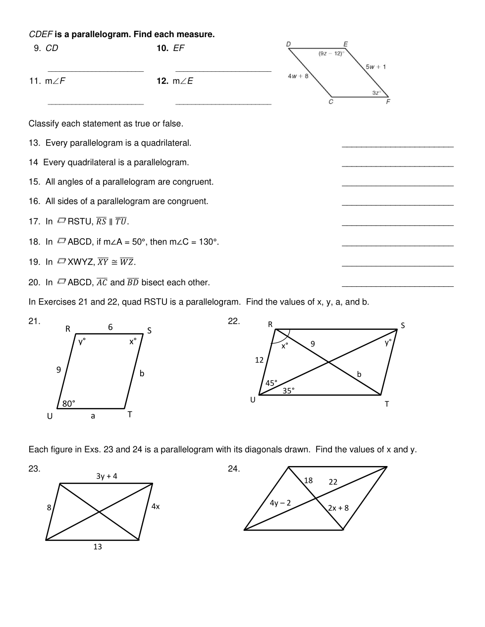 6-2 Properties of Parallelograms - Larry Mooney | Library | Formative