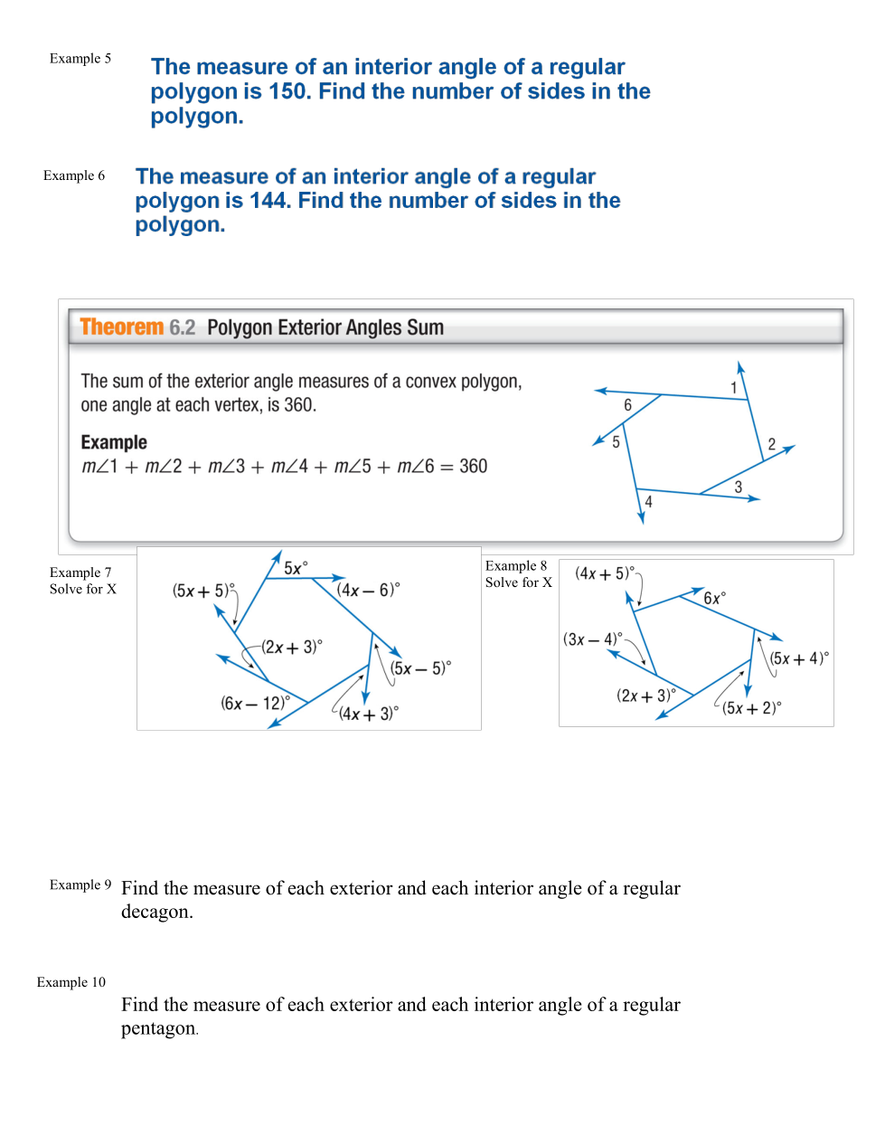 6-1 First Day Interior Exterior Angle Sum - Larry Mooney | Library ...