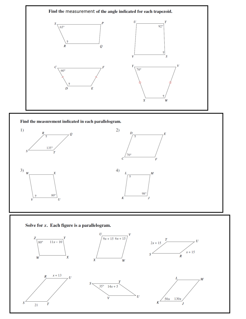 REVIEW Polygon Quadrilateral Test - Larry Mooney | Library | Formative