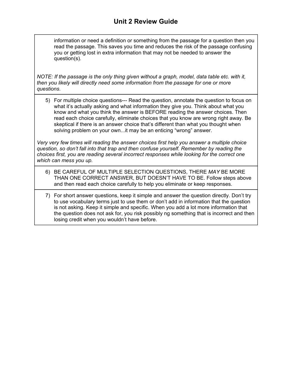Unit 2 Review Guide - Jill Mayorga | Library | Formative