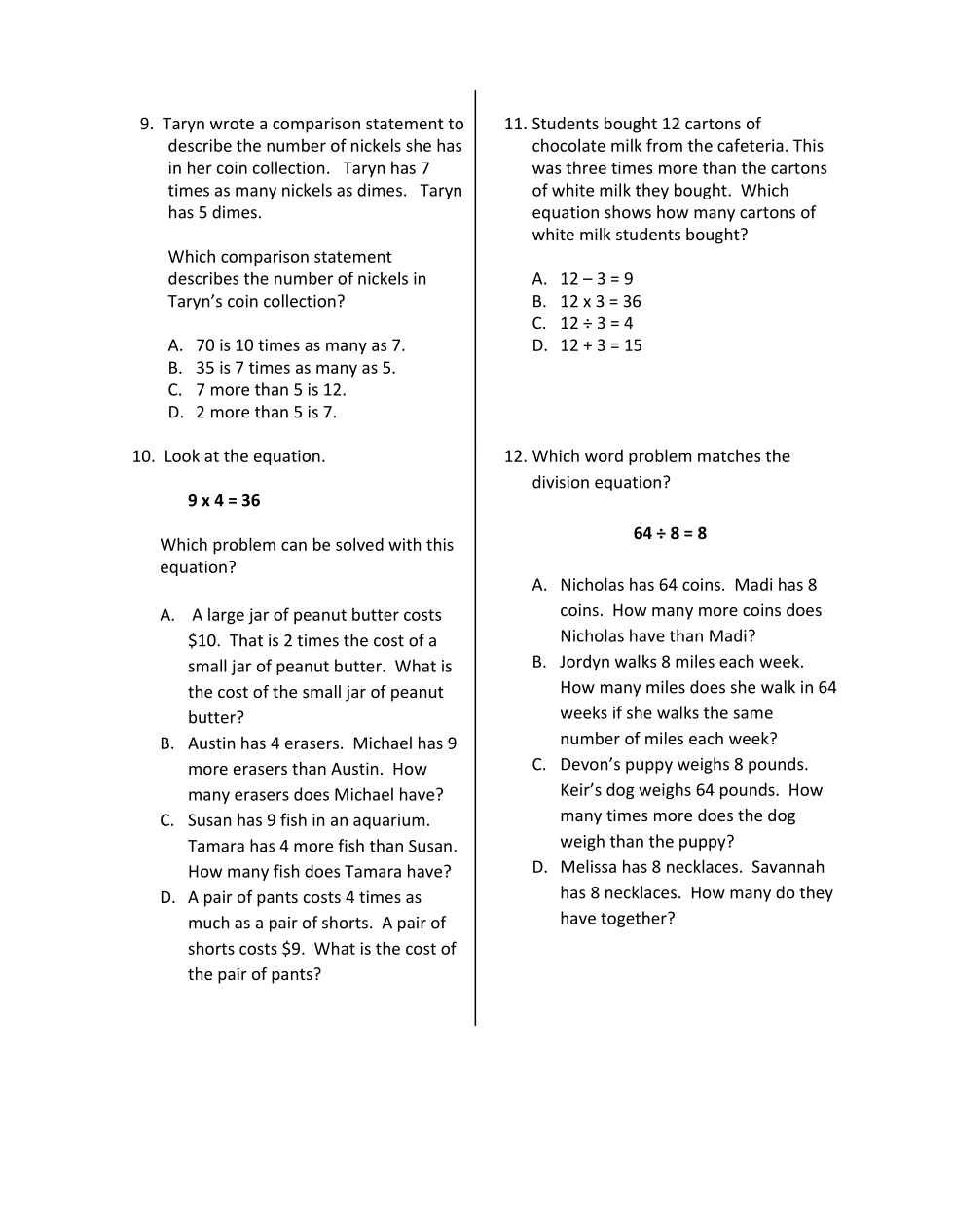 Envision Math Topic 1 Practice Test - Rayanne Parry | Library | Formative