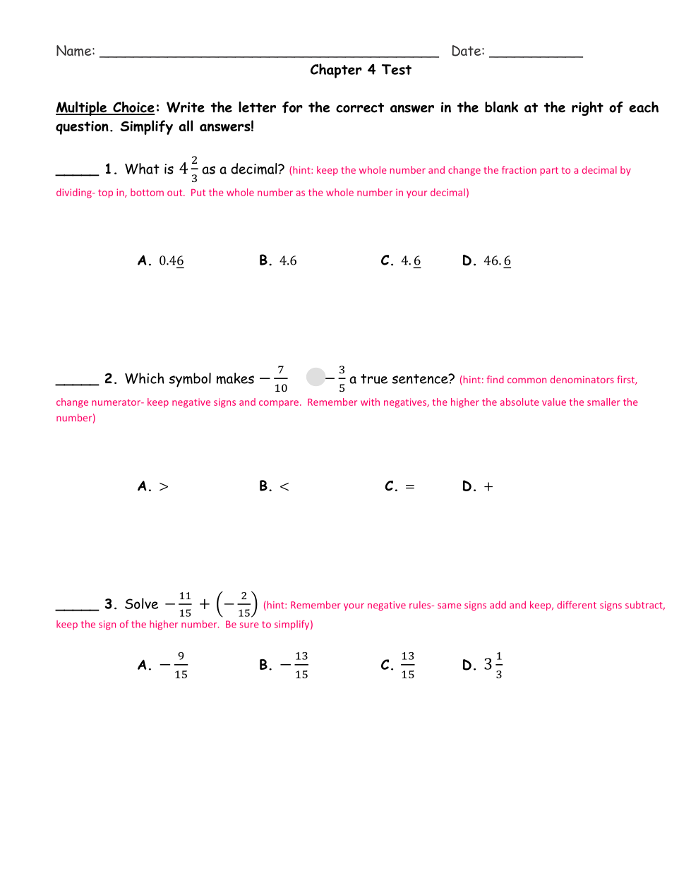 Chapter 4 Test (Part 1 Mod) - Jason Wang | Library | Formative
