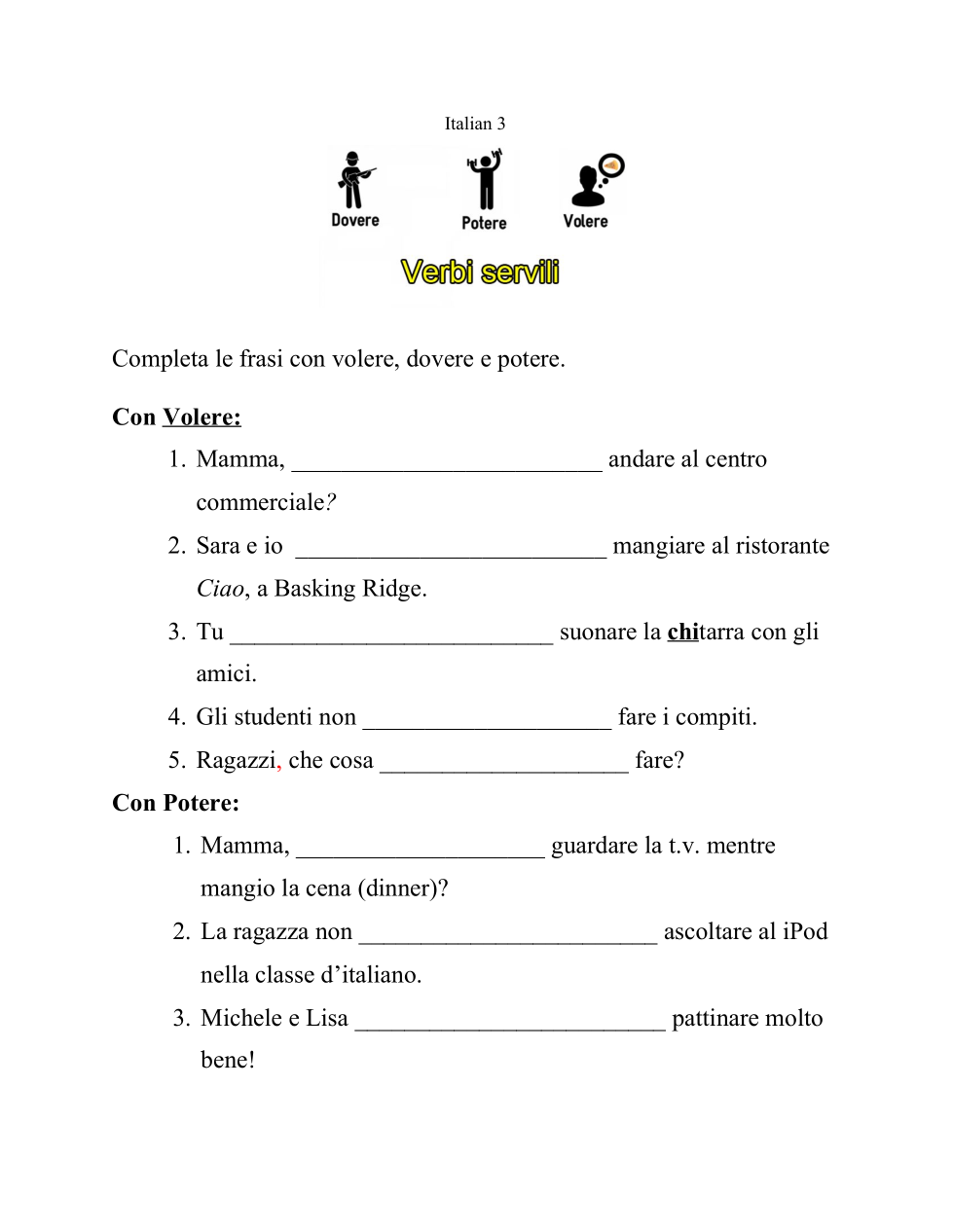 L3-Gr.Quiz - Volere, potere e dovere cloned 12/10/2020 - Giuseppina ...