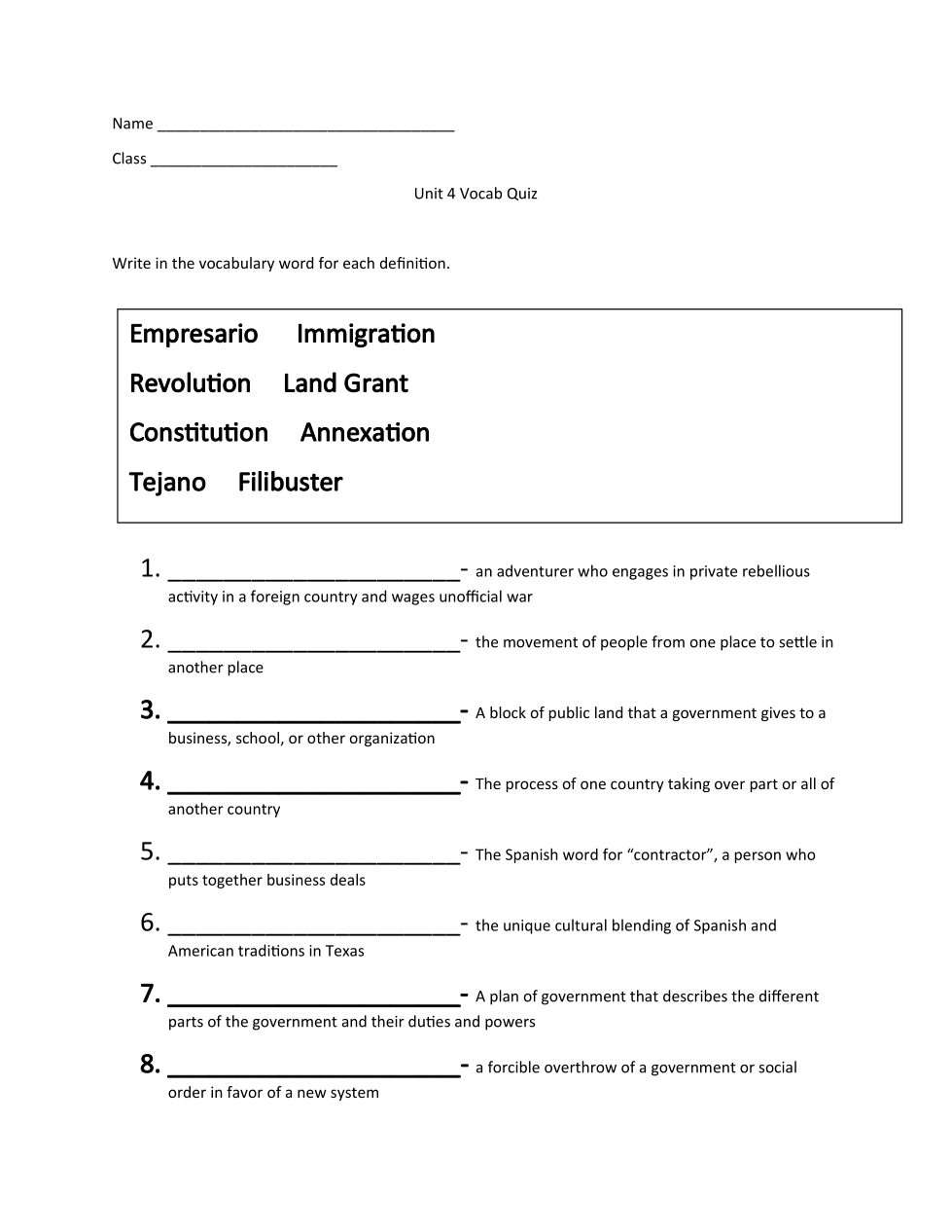 7th Unit 4 Vocab Quiz - Donnie Trim | Library | Formative