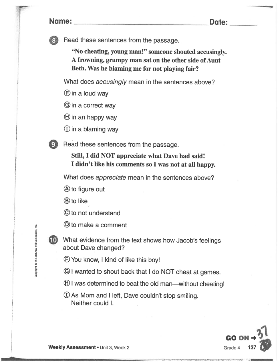 Reading Wonders, Unit 3 Week 2, Bingo - Teegan Ewald | Library | Formative