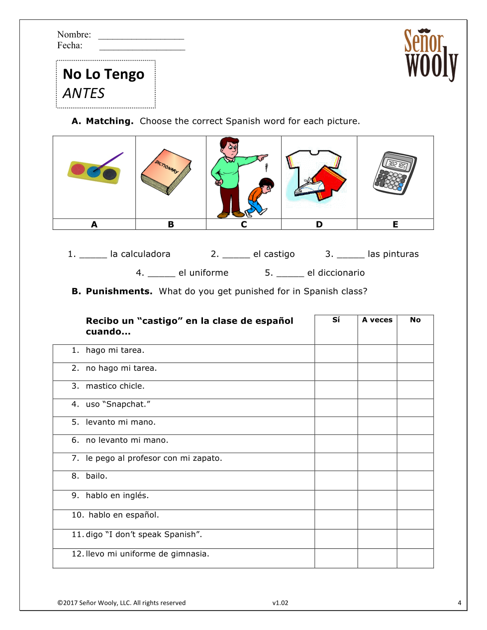 No lo tengo señor wooly - Gregory Gross | Library | Formative