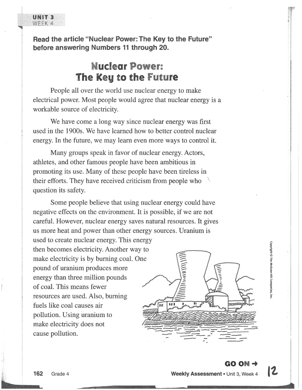 Nuclear Power, Reading Wonders, Unit 3, Week 4 - Teegan Ewald | Library ...