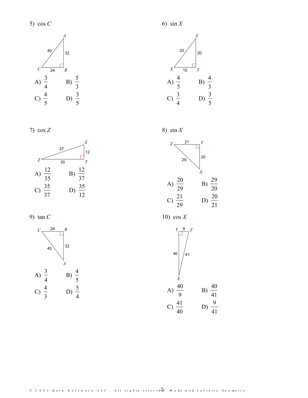 Lesson 9 Trigonometry Ratios - edith lopez | Library | Formative