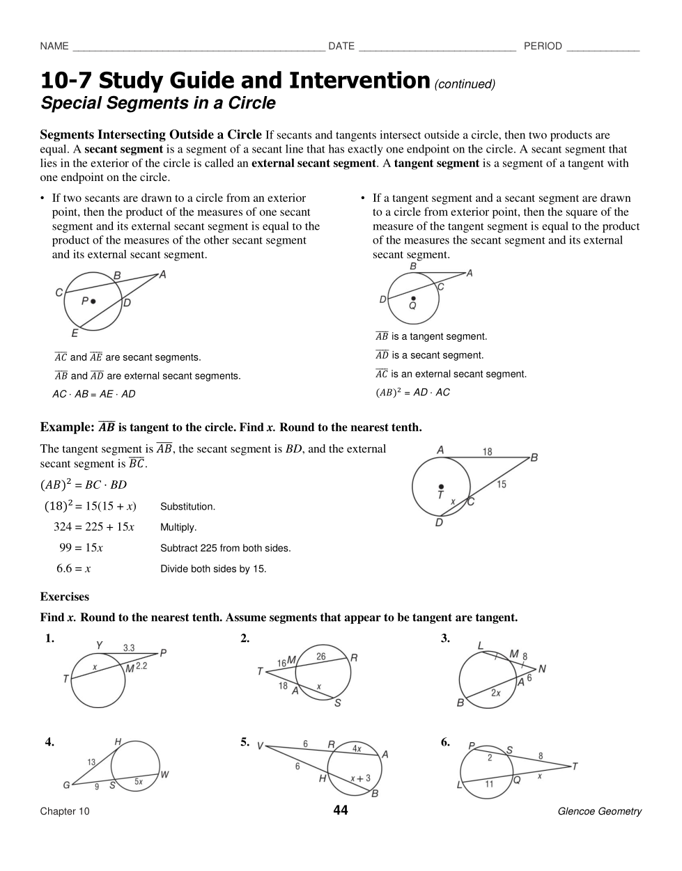 10-7 Special Segments In Circles - Larry Mooney | Library | Formative