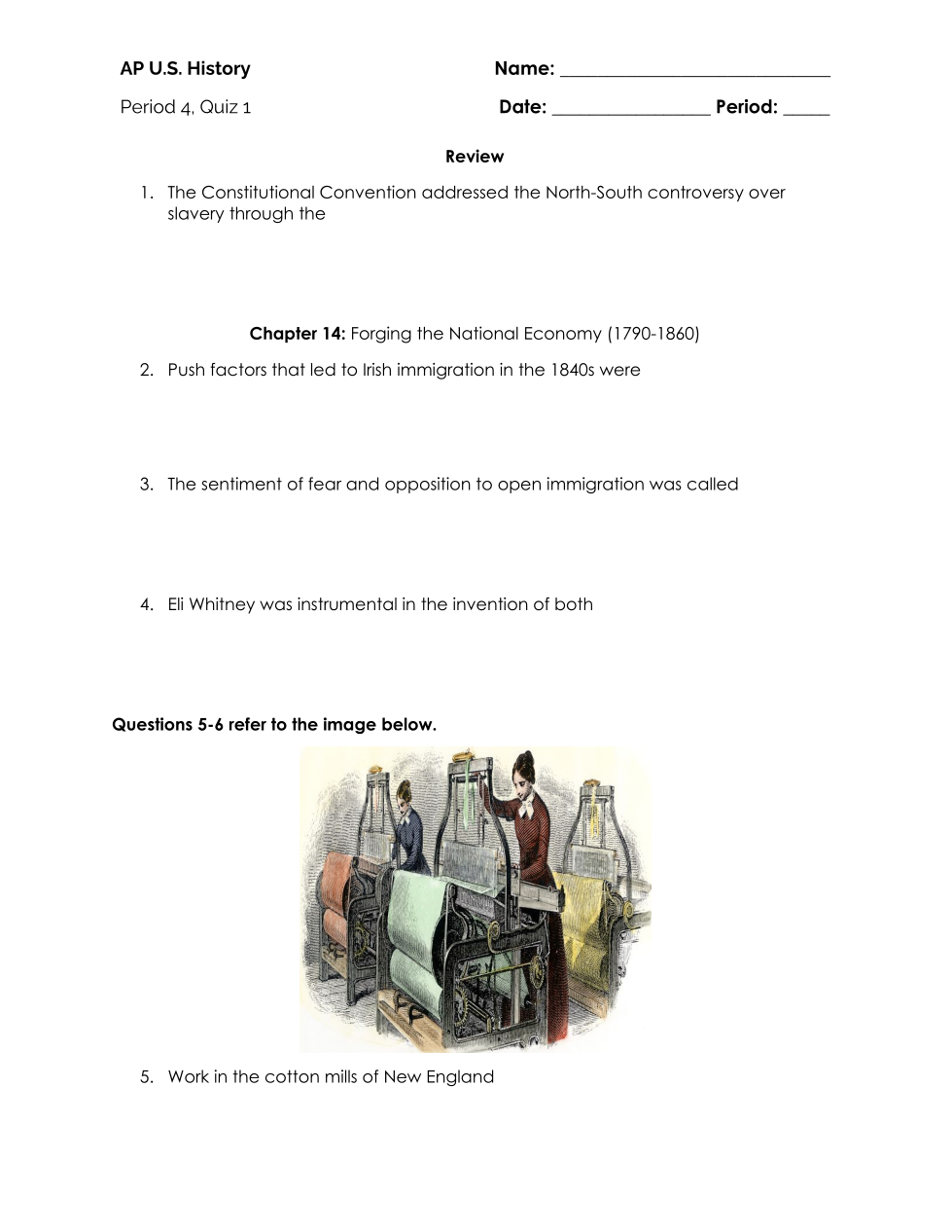 APUSH Period 4.1 (Ch. 14-15) Quiz - SY2021 - Haiyen Truong | Library ...