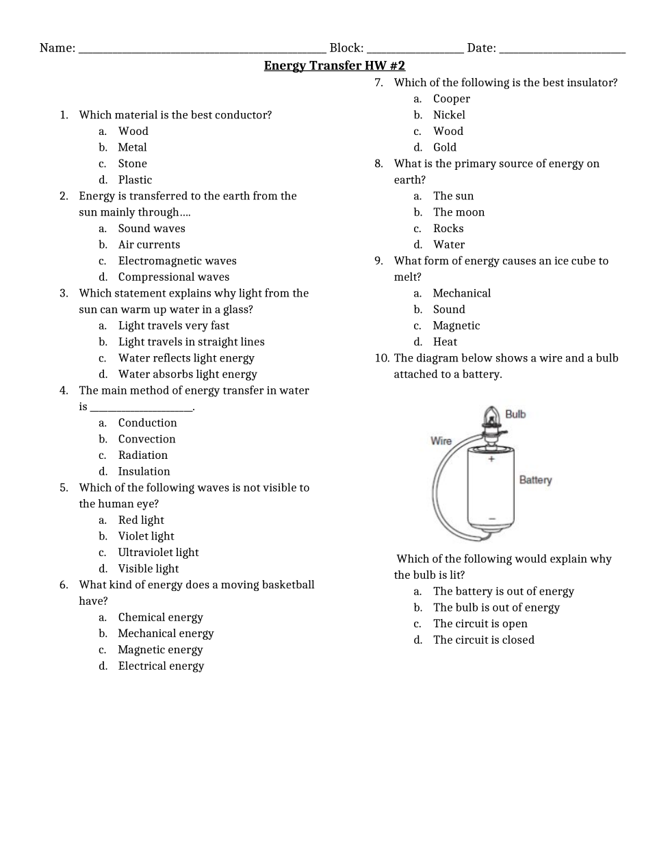 GoFormative: Energy Transfer #2 - Jenna Pruett | Library | Formative