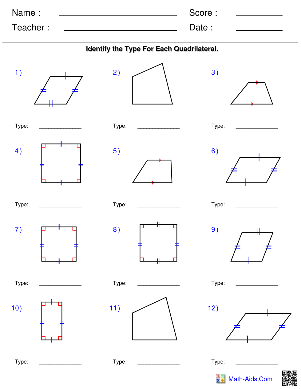 10.4 Classify Quadrilaterals - Sara Burdick | Library | Formative