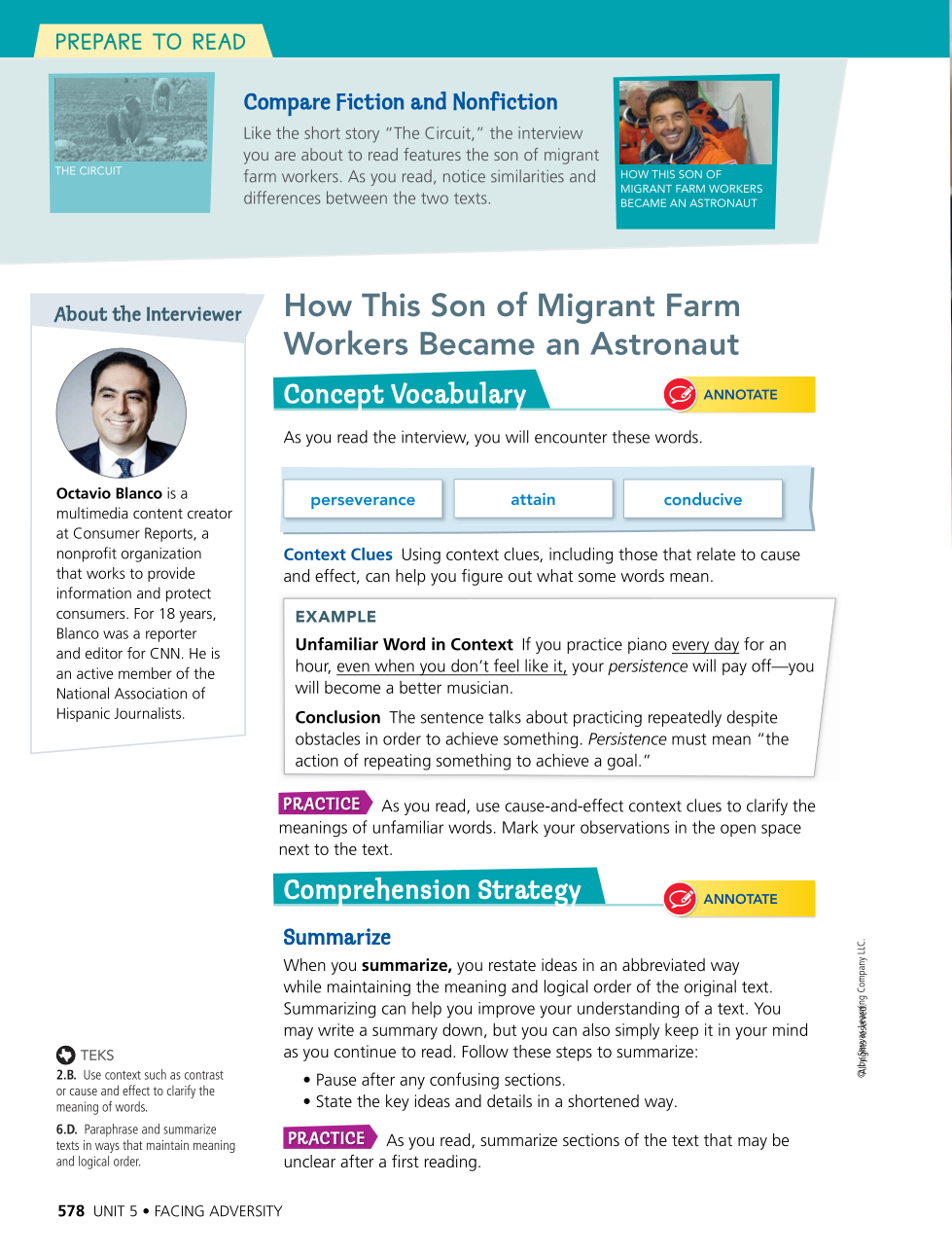 4/9 Nonfiction - How This Son of Migrant Farm Workers Became an ...