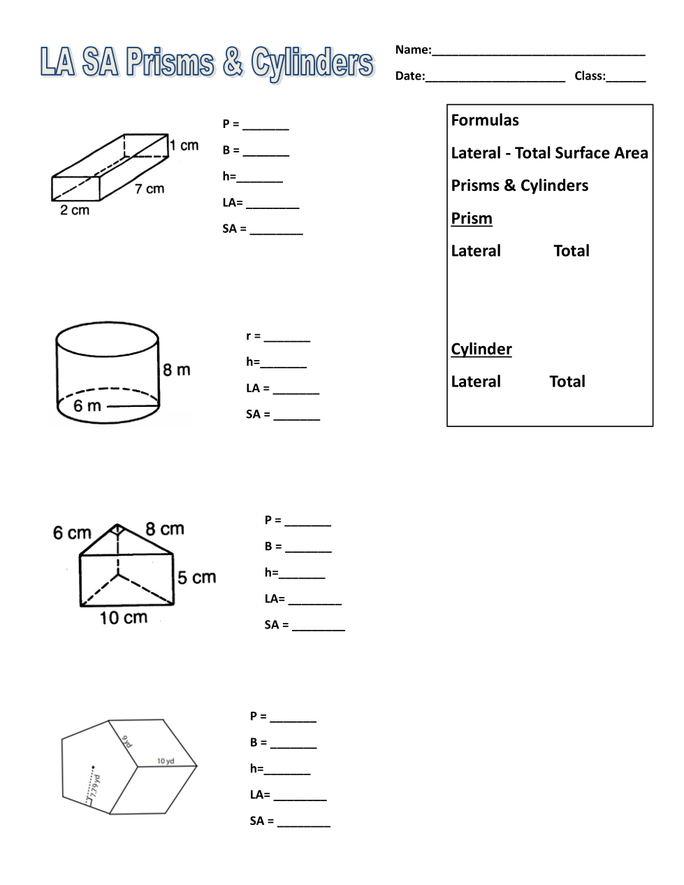 LA SA Prisms Cylinders Day 2 - Larry Mooney | Library | Formative