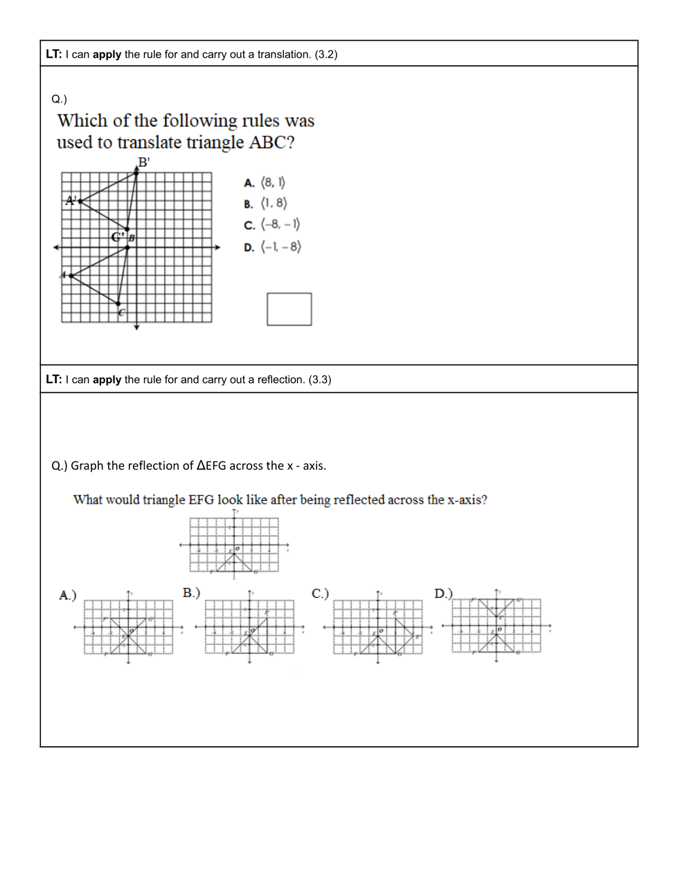 Geometry Spring Final Exam 2021 - Tina Mosley | Library | Formative