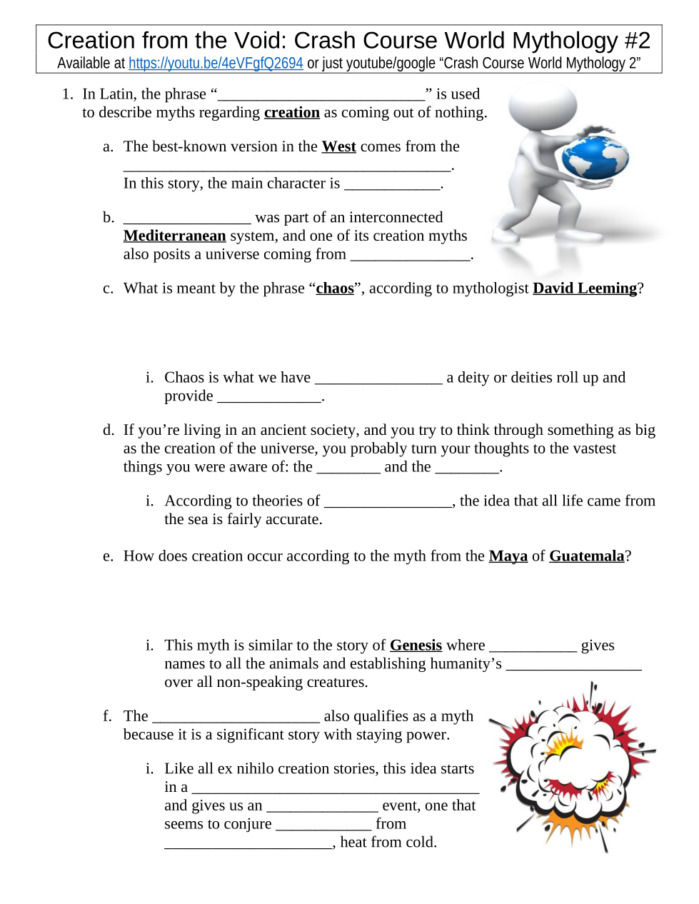 Crash Course Mythology Episode 2: Creation from the Void - Michael ...