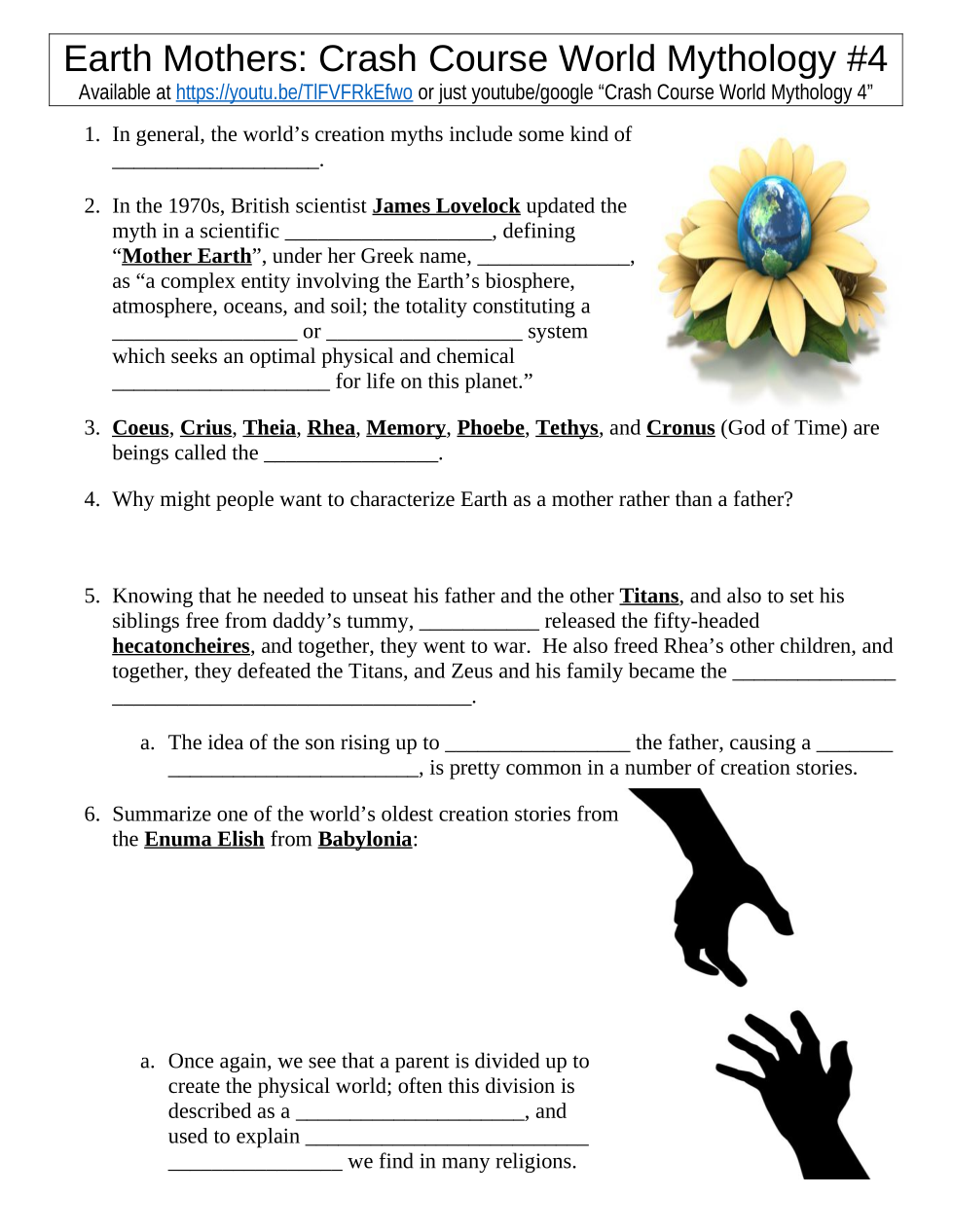 Crash Course World Mythology #4: Earth Mothers - Michael Garcia ...