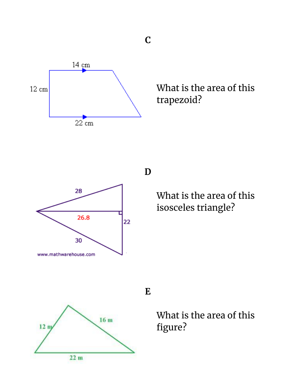 Area of composite shapes task cards - Emily Brown | Library | Formative