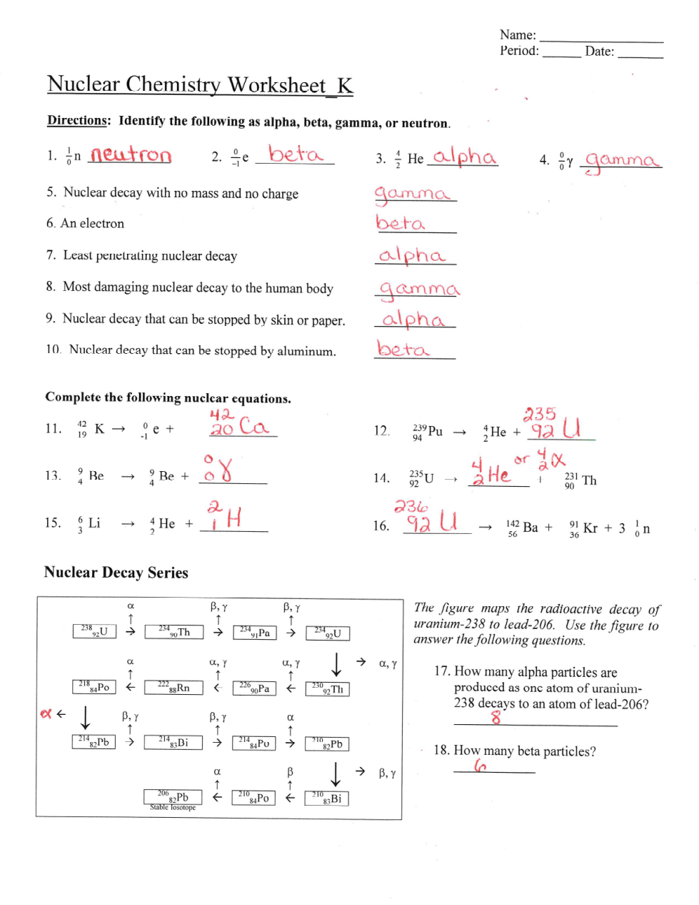 Nuclear Chemistry Ch 4 Section #4 cloned 11/15/2021 - Joseph Morsaw ...