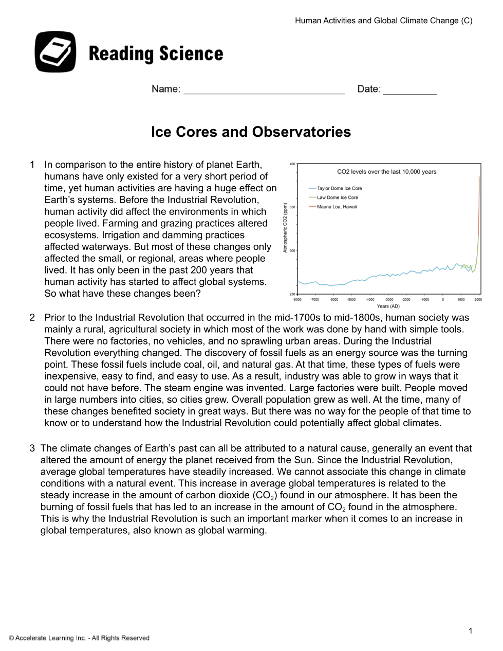 Ice Cores and Observatories - Stephanie Berryman | Library | Formative
