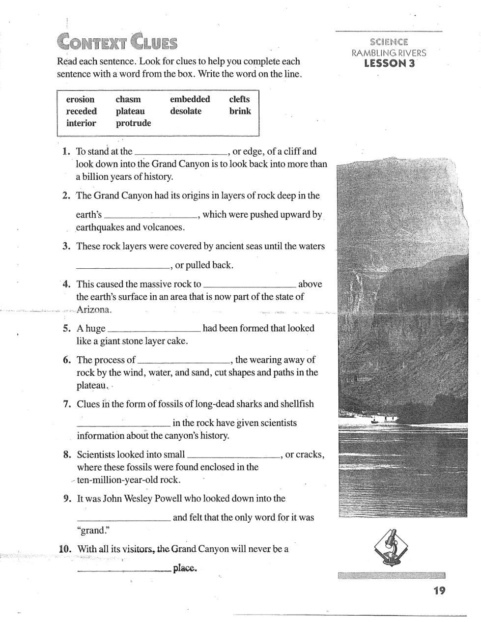 READING Time and a River (Lesson 3) - Suzanne Leibrock | Library ...