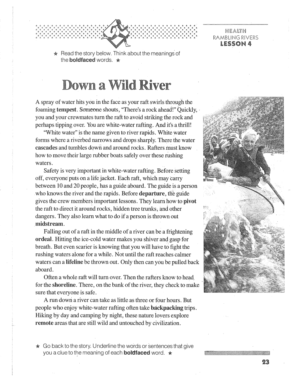 READING Down a Wild River (Lesson 4) - Suzanne Leibrock | Library ...