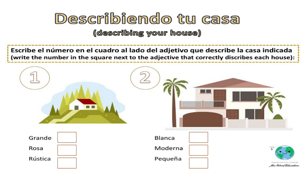 Descripción de tu casa - Grace Moreyra | Library | Formative