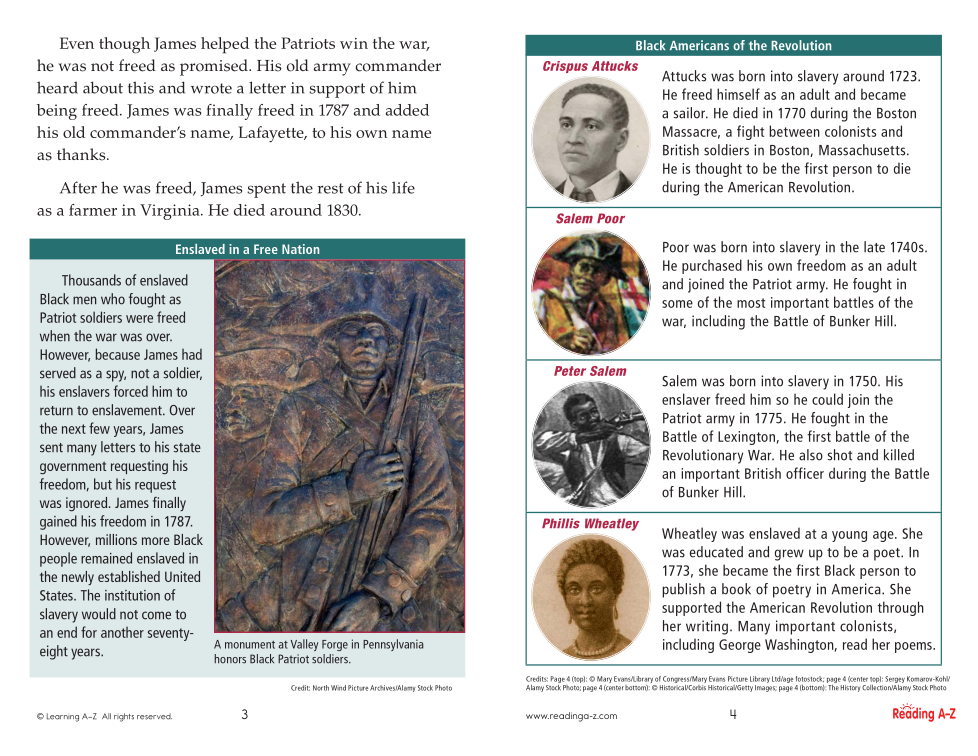 American Revoltion - James Armistead Lafayette - Larissa Beal | Library ...