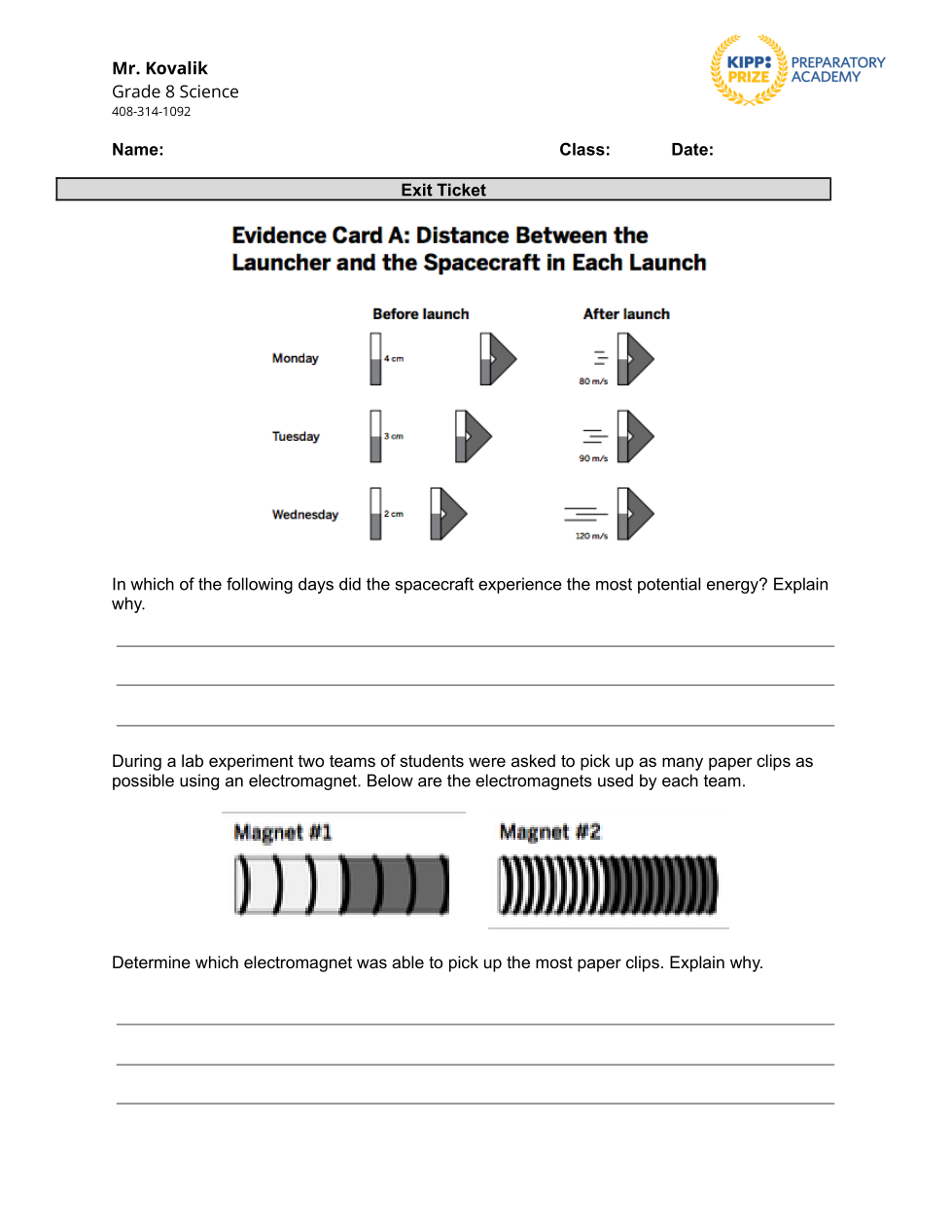 Day 6: MS-PS2-3/ SEP 7 ET - Alex Kovalik (he/him/his) | Library | Formative