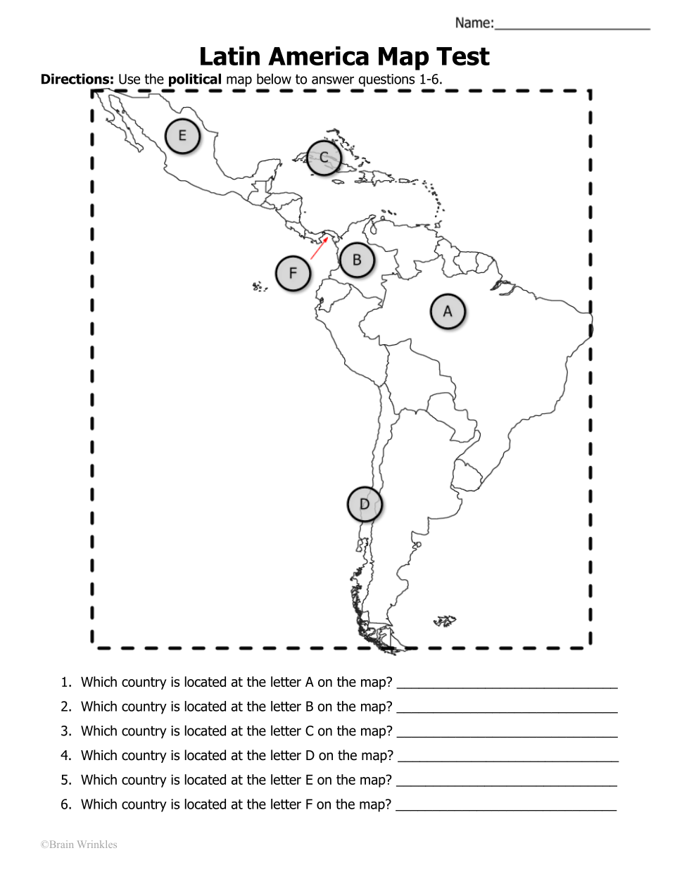 Latin America Map Assessment - Shronda Smith | Library | Formative
